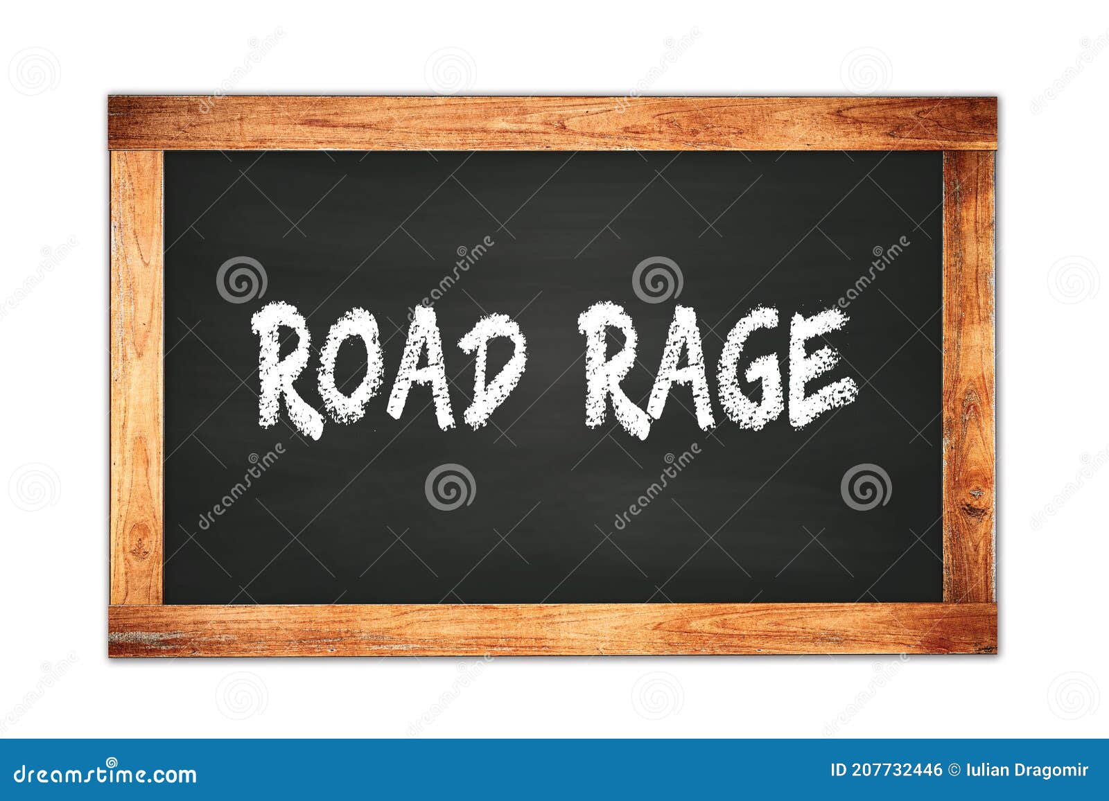 ROAD RAGE Text Written on Wooden Frame School Blackboard Stock Photo ...