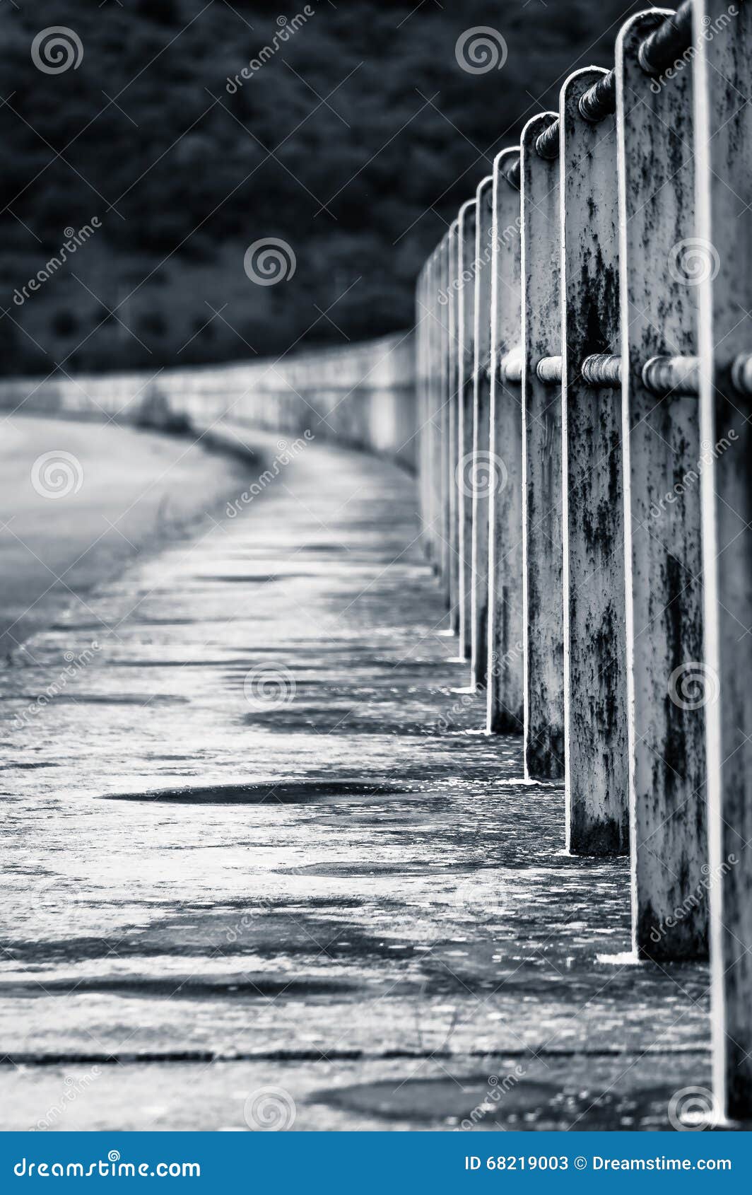 A road stock image. Image of steel, bridge, passing, railings - 68219003