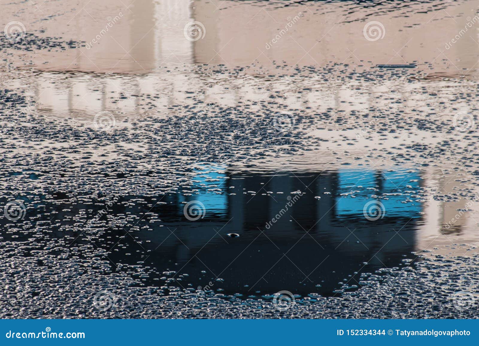 Road after Rain and Reflection Stock Photo - Image of highway, dampness ...