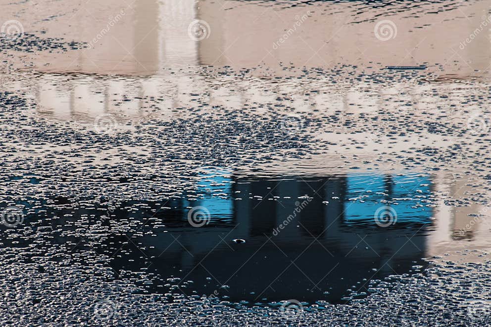 Road after Rain and Reflection Stock Photo - Image of highway, dampness ...