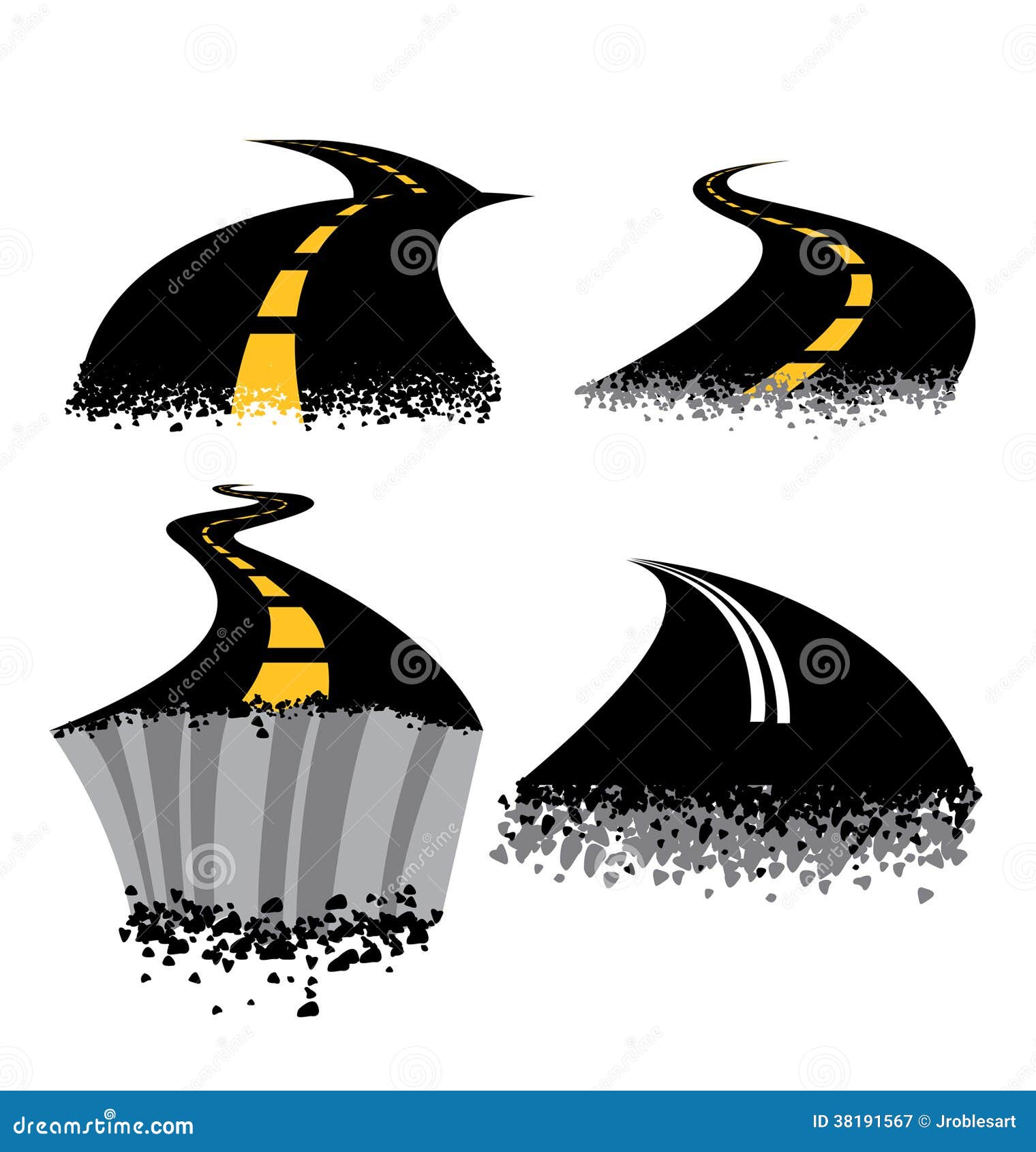 Road Rash stock vector. Illustration of direction, route - 38191567