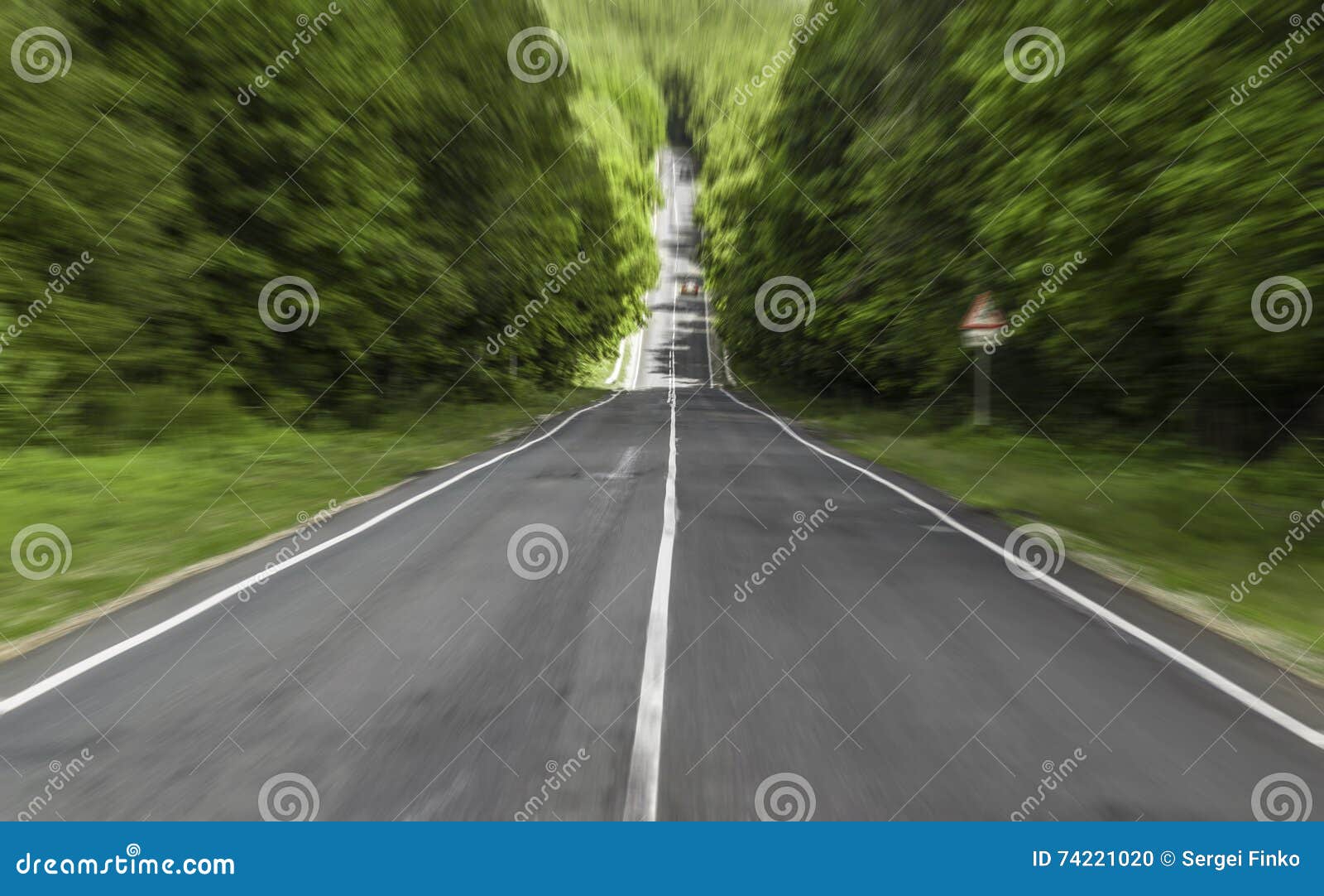 The Road Receding into the Distance Stock Photo - Image of backgrounds ...