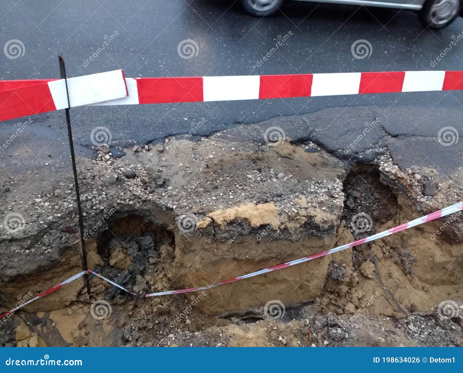 Road Renovation Infrastructure Repair Construction Stock Photo - Image ...