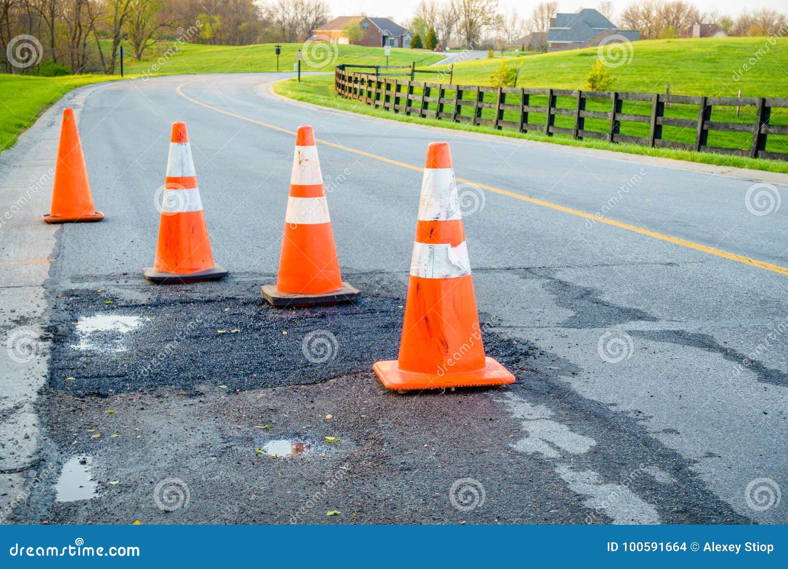 Road repair stock photo. Image of pavement, road, detour - 100591664