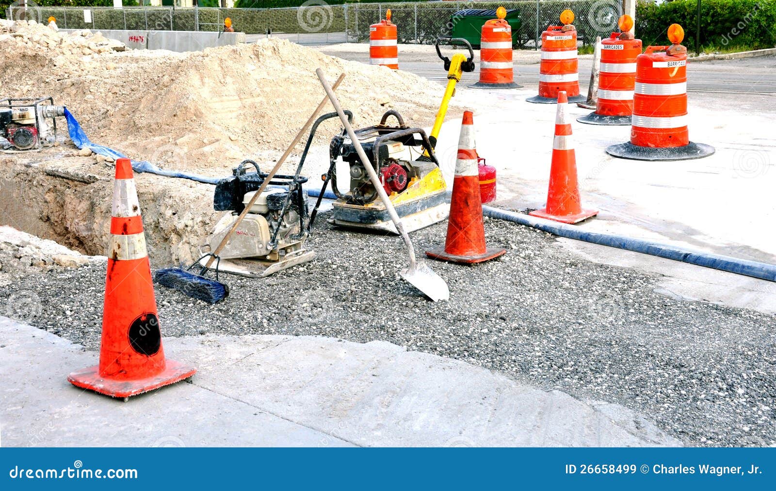 Road Repairs Royalty Free Stock Images - Image: 26658499