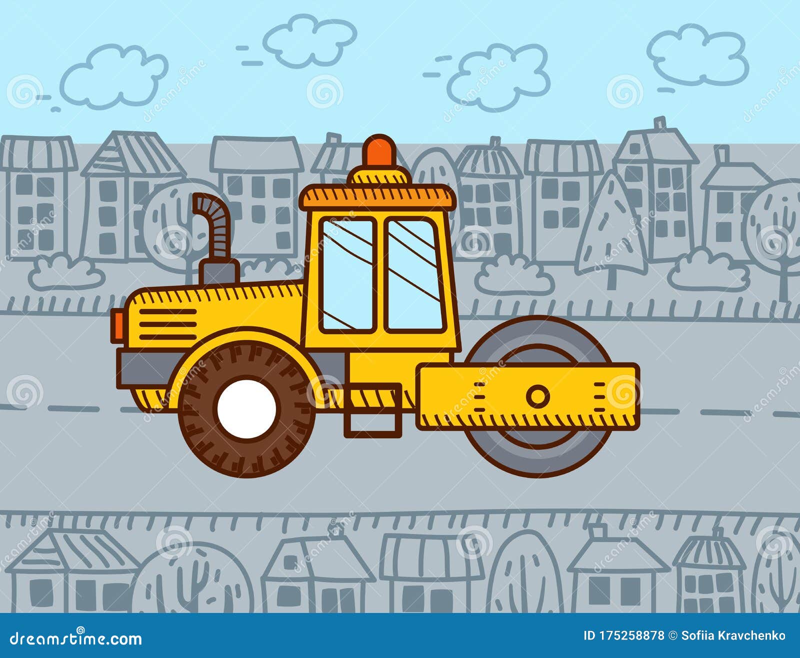 Steamroller Cartoons, Illustrations & Vector Stock Images - 1246 ...