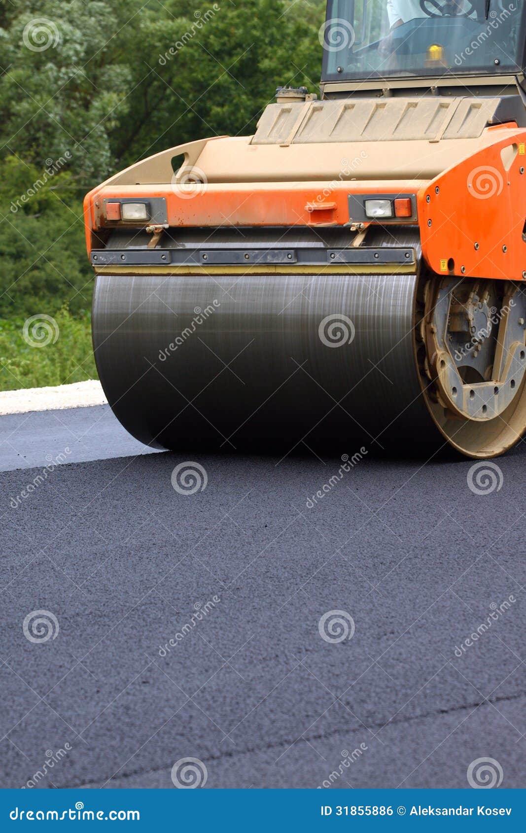 Road roller stock photo. Image of roller, construction - 31855886