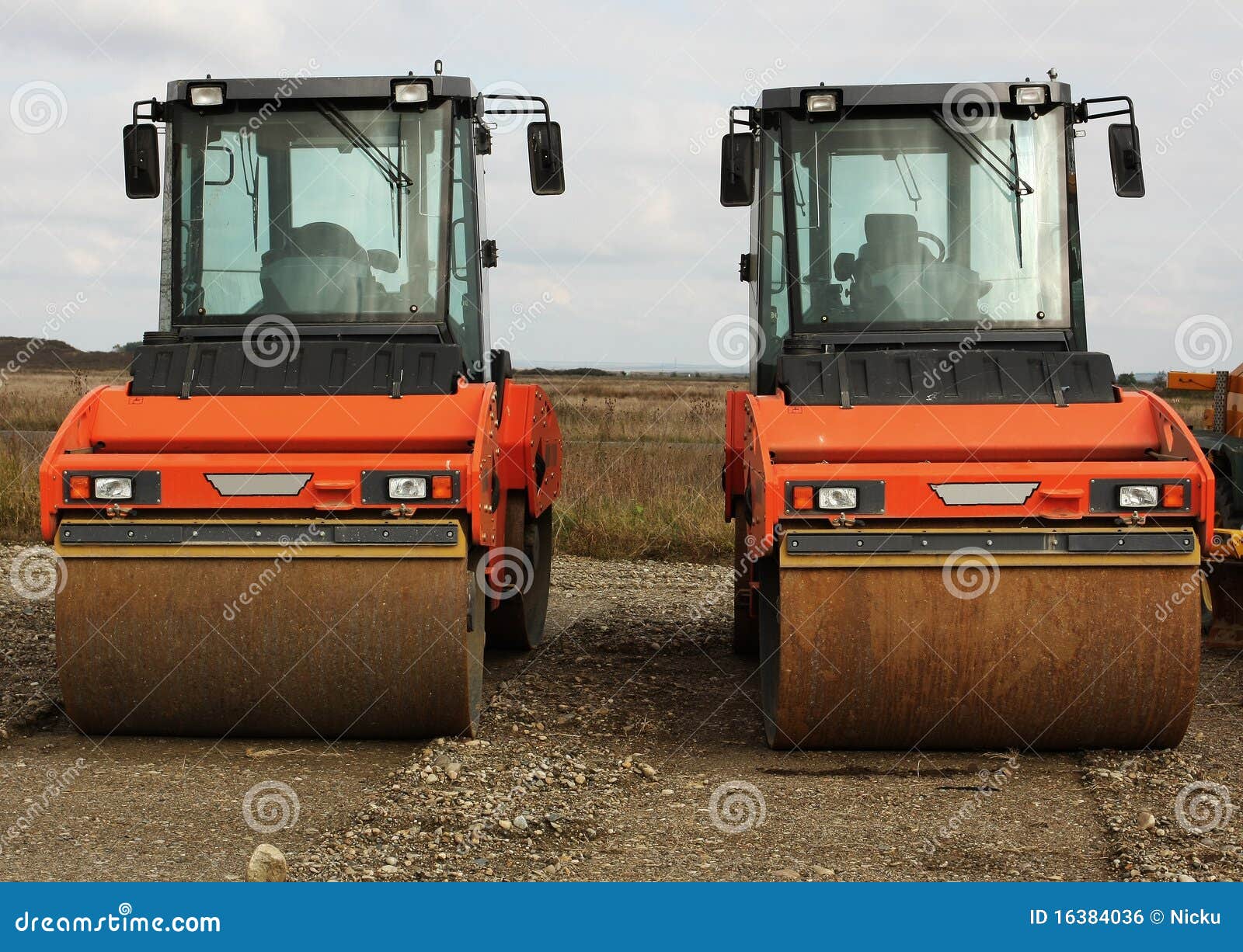 Road rollers stock photo. Image of pavement, builders - 16384036