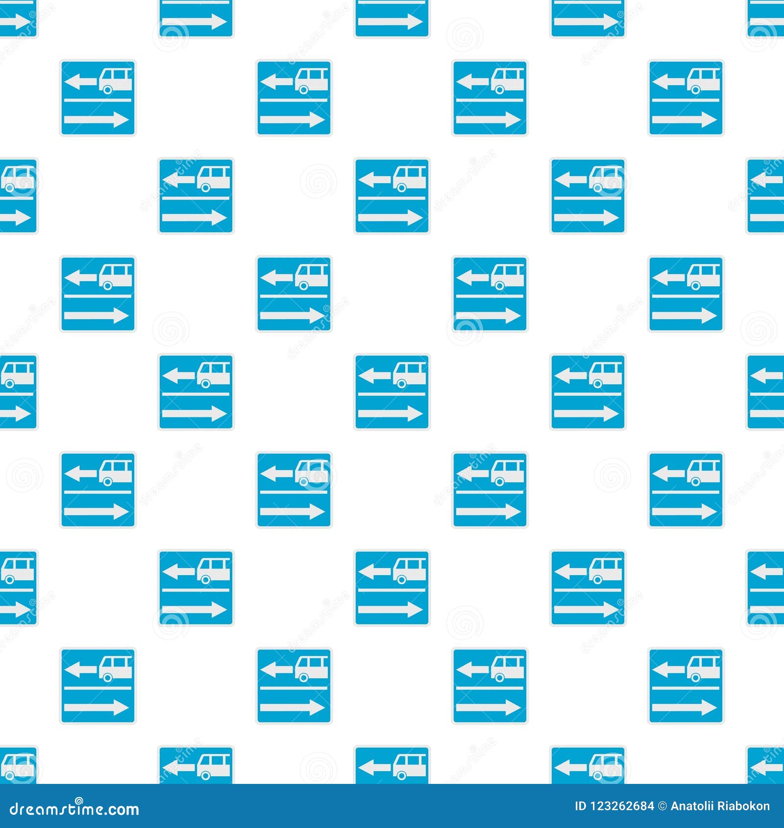 Road for Route Auto Pattern Seamless Stock Illustration - Illustration ...