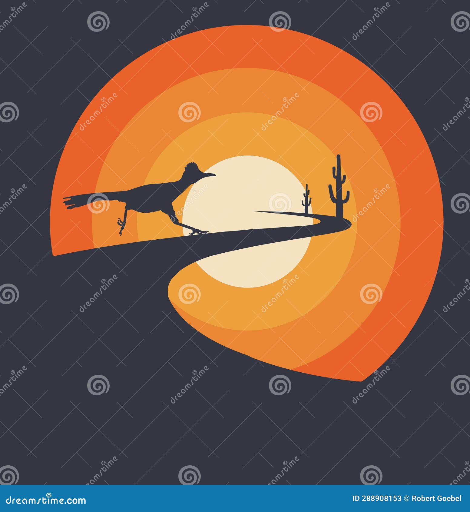 Set Of Road Runner Cartoon Icon Design Template With Various Models ...