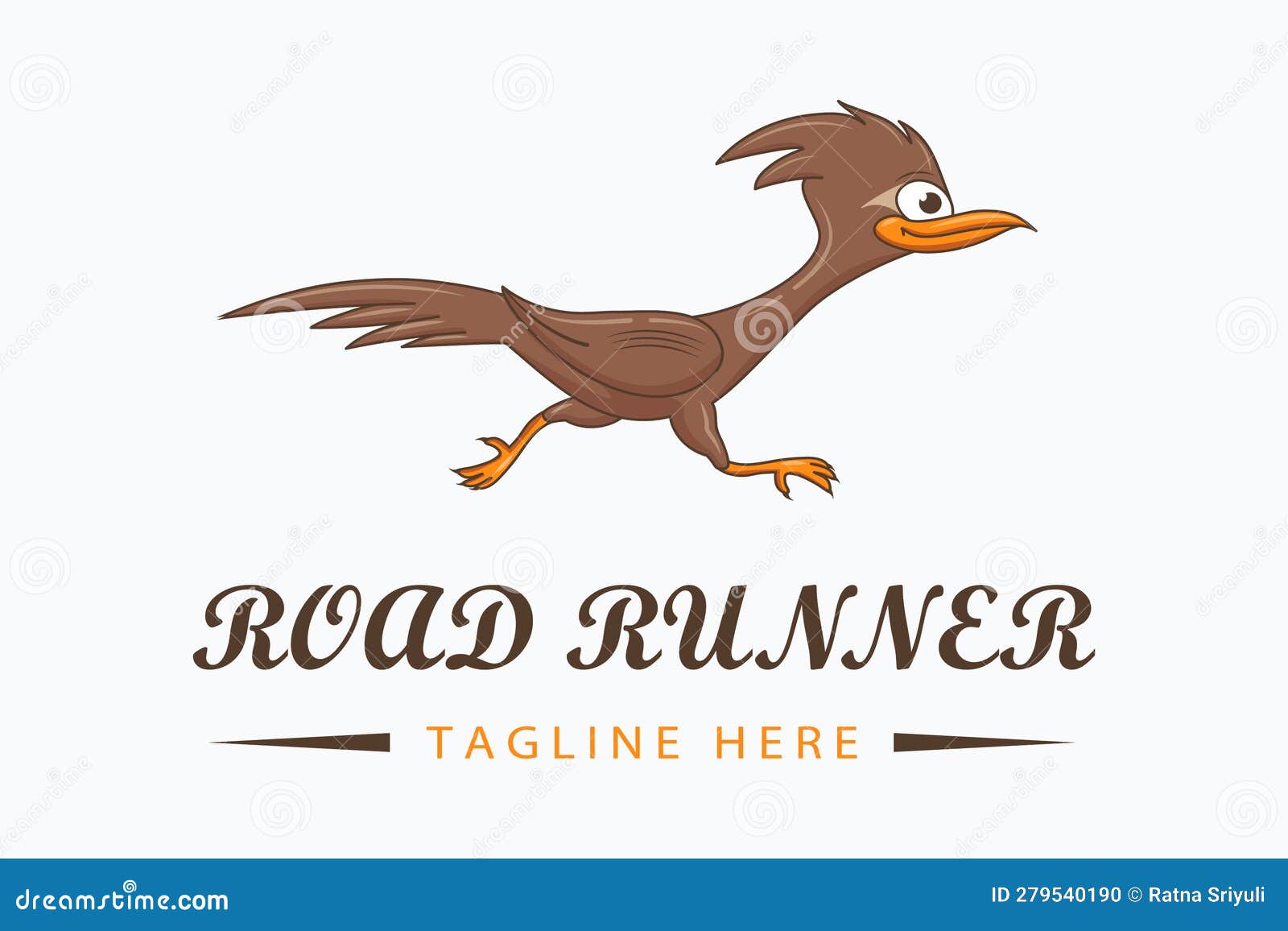 Road Runner Logo Design Vector Flat Isolated Illustration Stock Vector ...