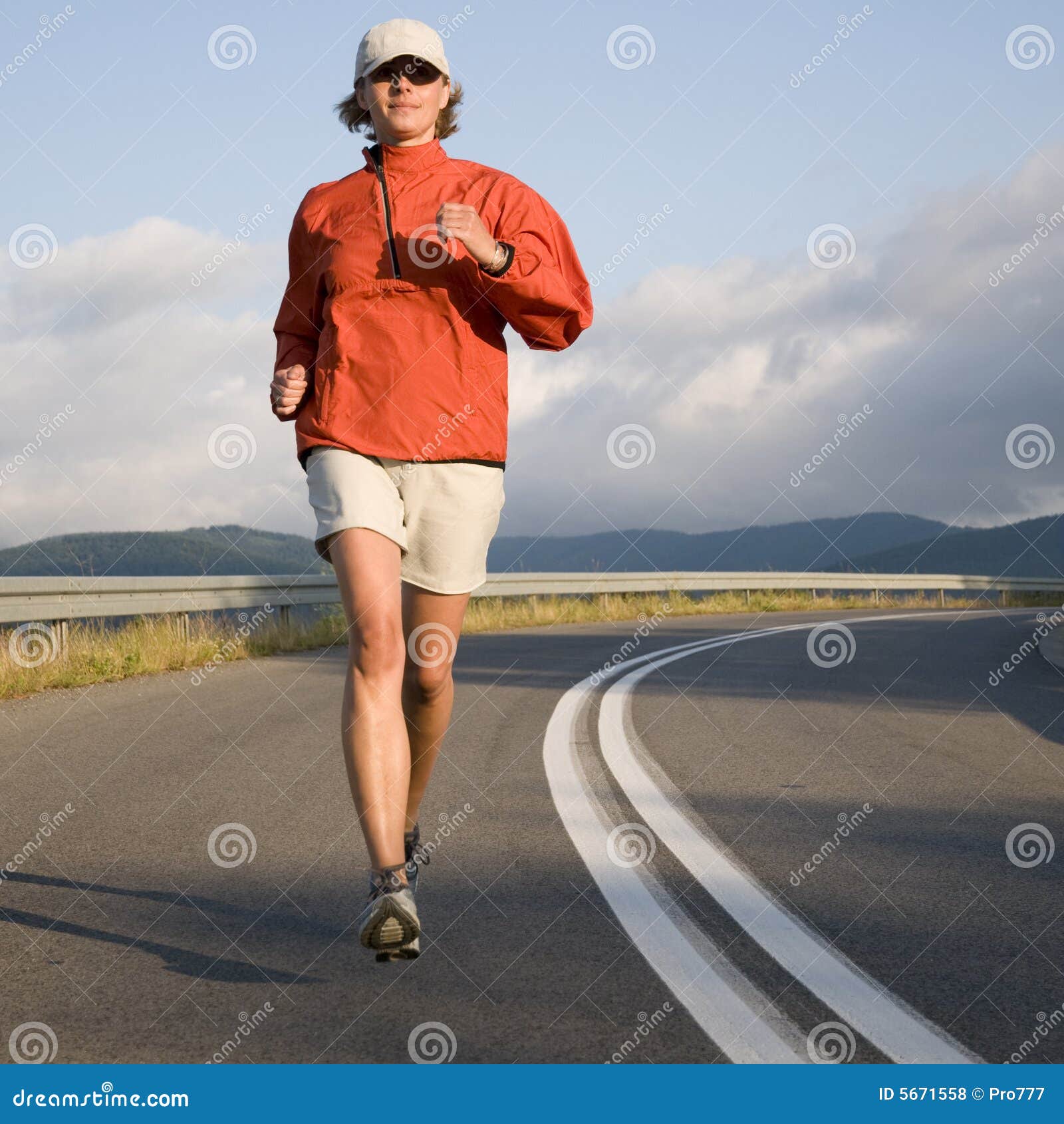 Road running. stock photo. Image of female, marathon, adults - 5671558