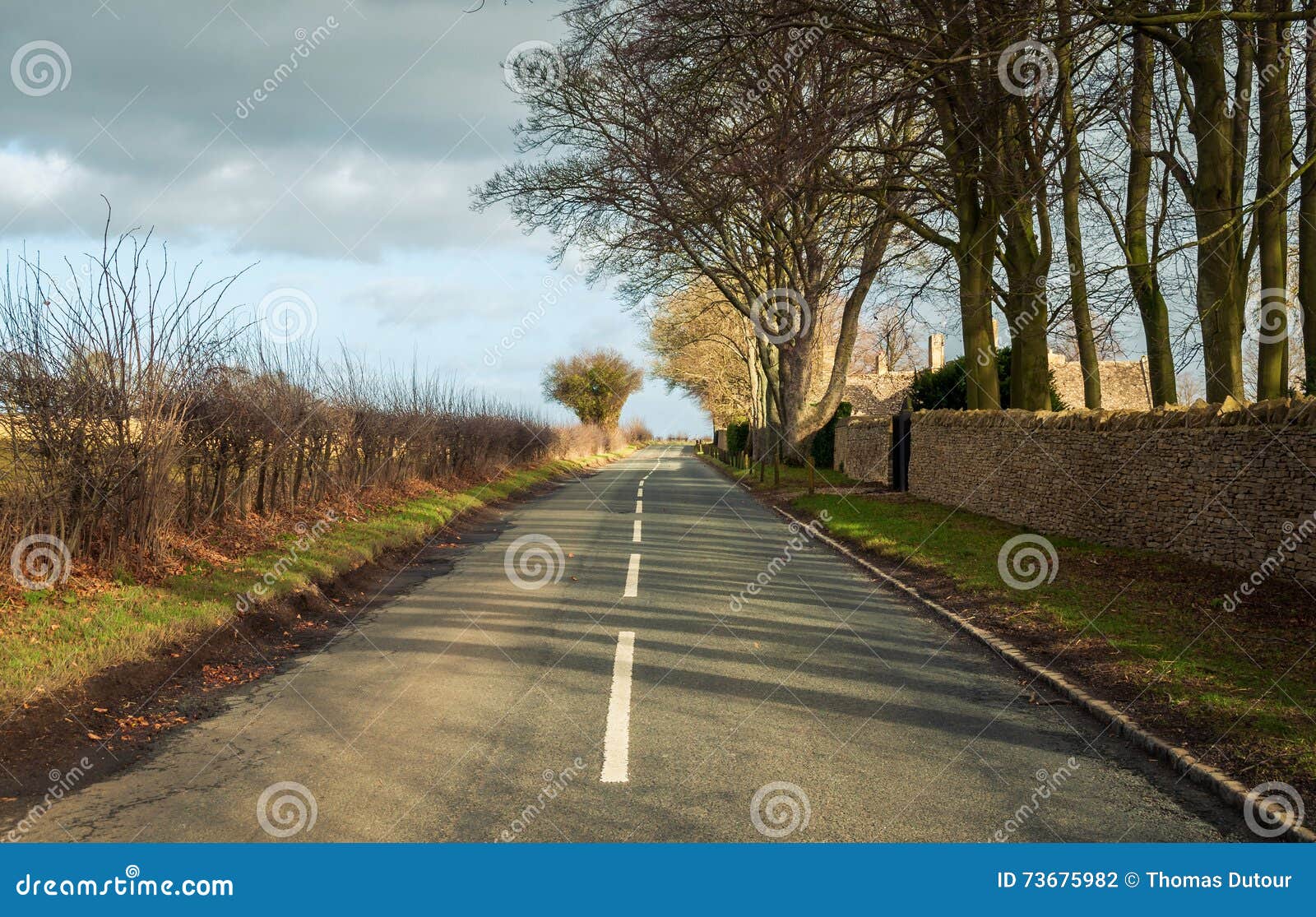 Road in rural Britain stock photo. Image of nature, panorama - 73675982