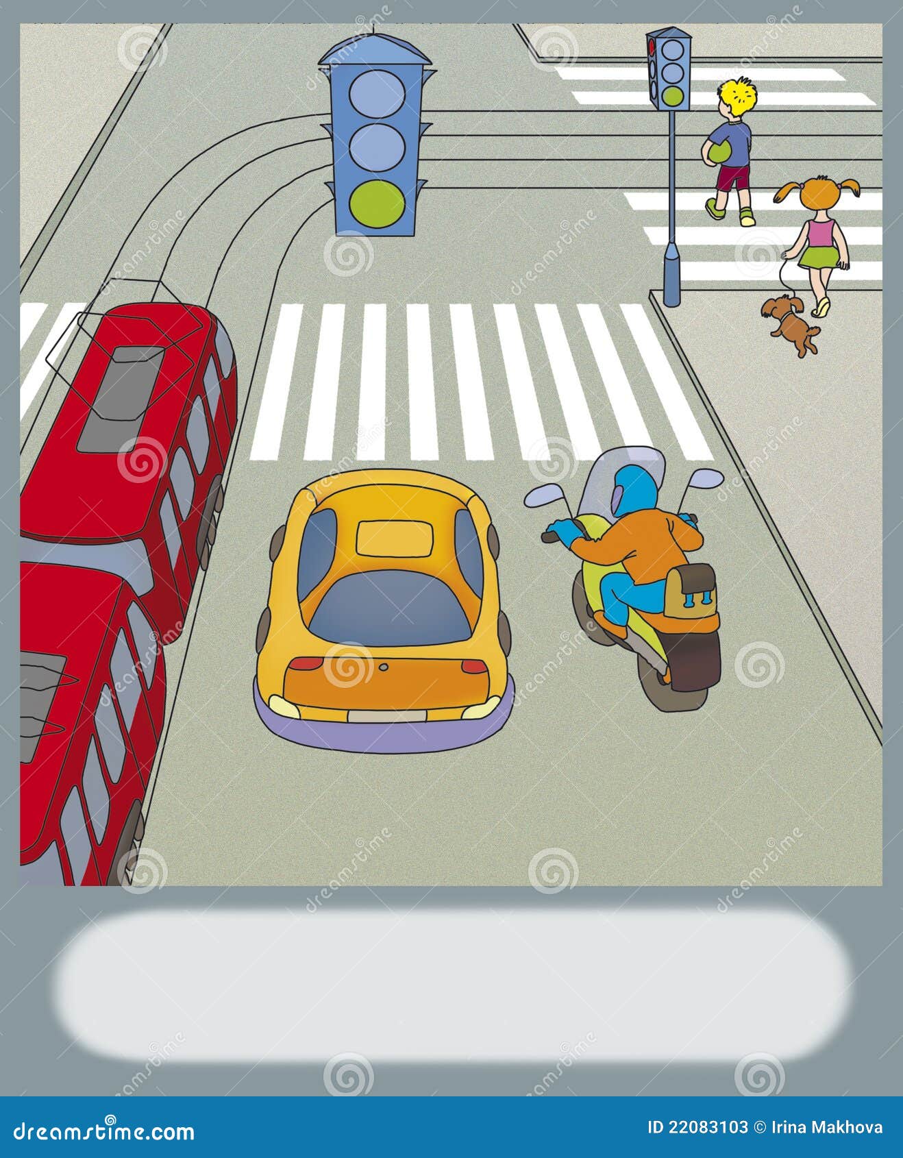 Road safety stock illustration. Illustration of girl - 22083103