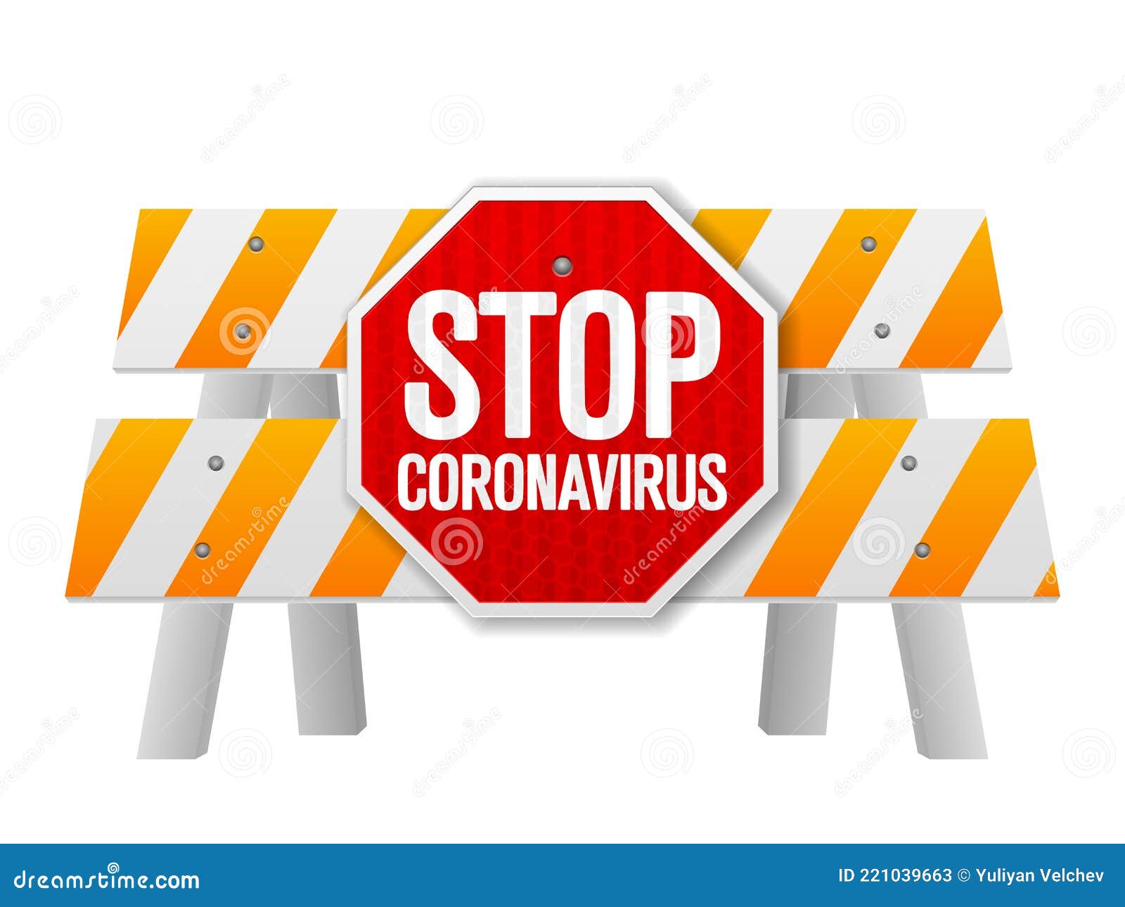 Car Barrier With The Stop Sign. Parking Entrance With Security Barrier ...