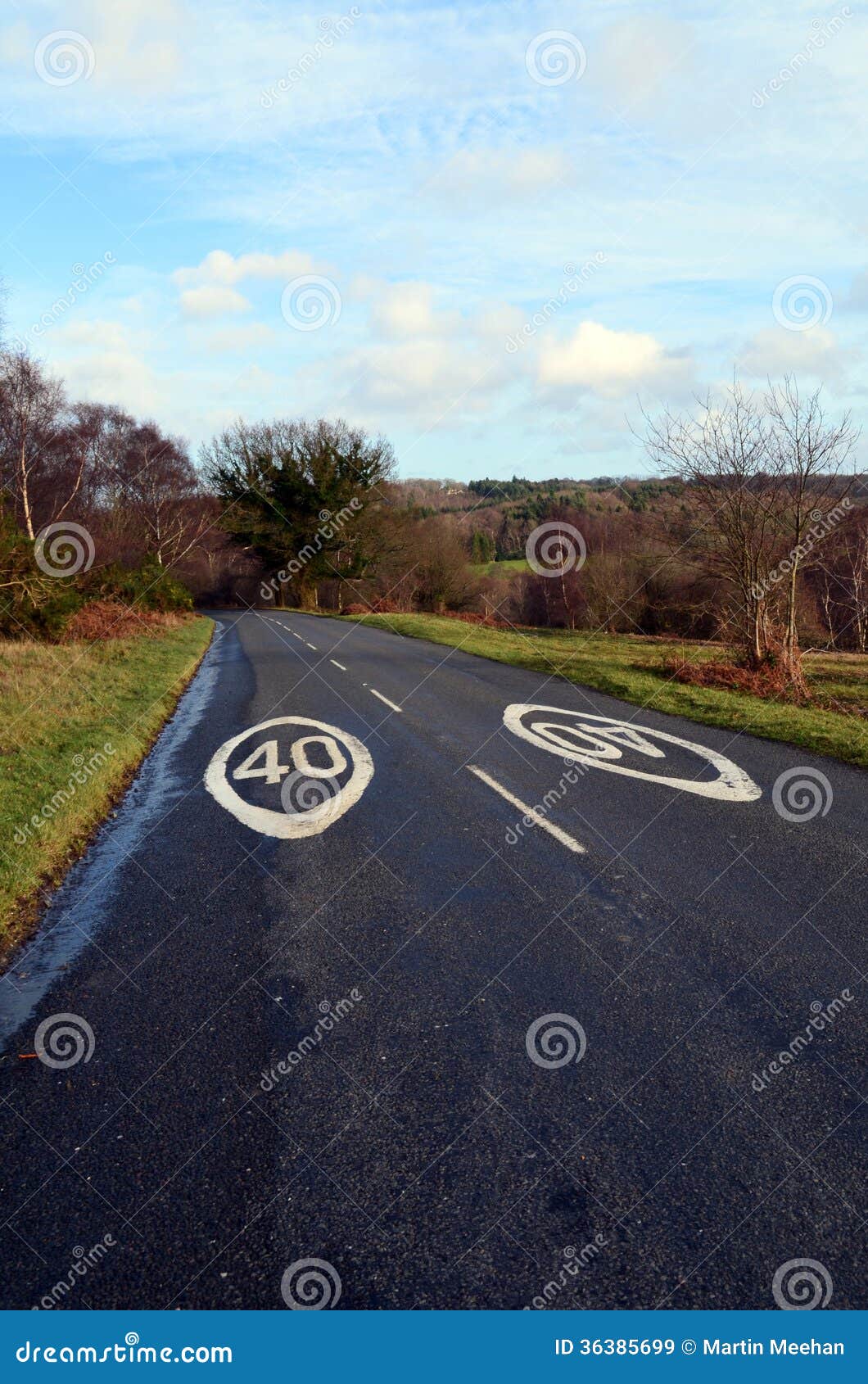 Road Safety Markings - Speed Stock Image - Image of painted, clear ...