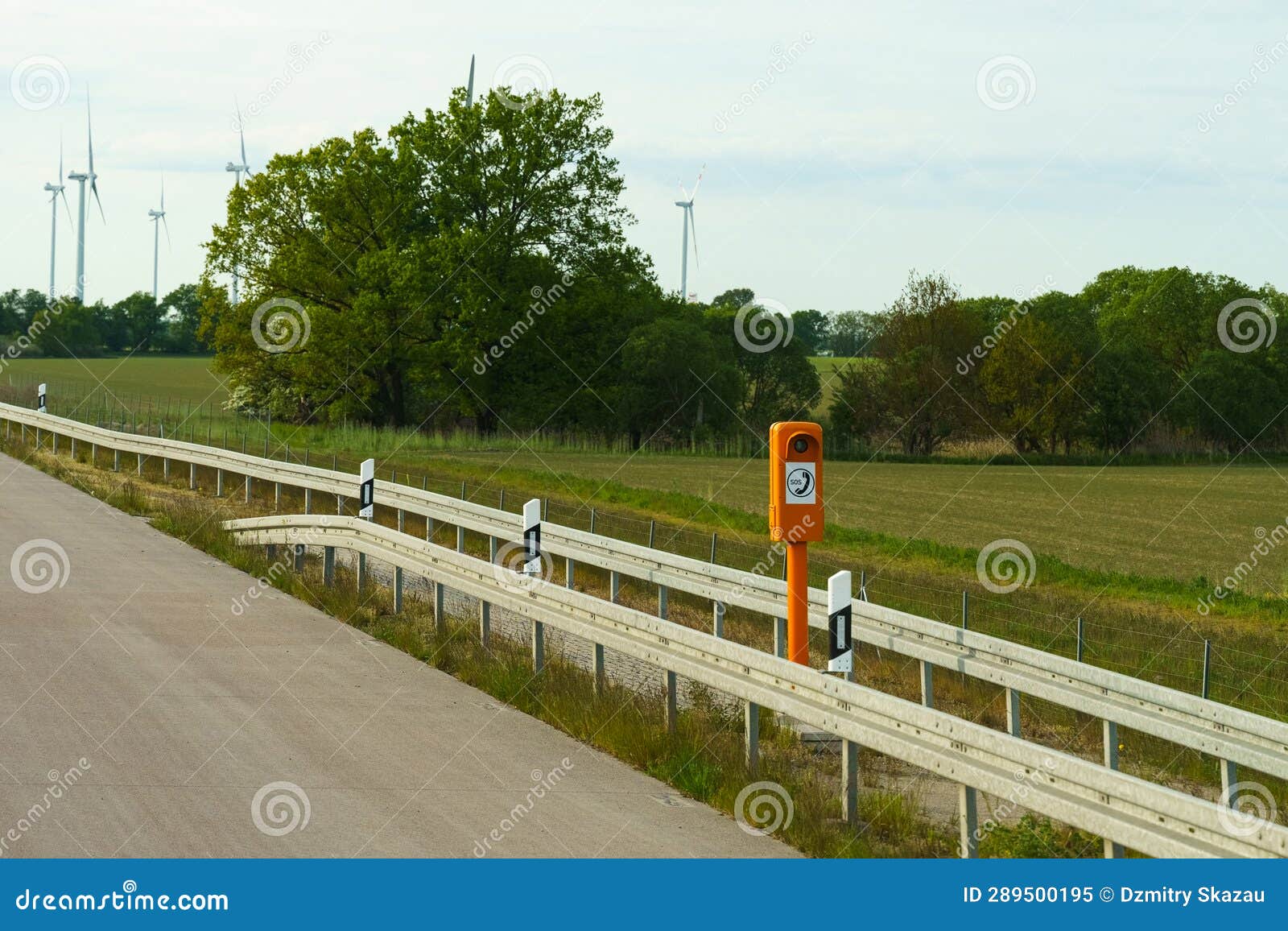 Road Safety - Orange SOS Box on the Motorway Stock Image - Image of ...