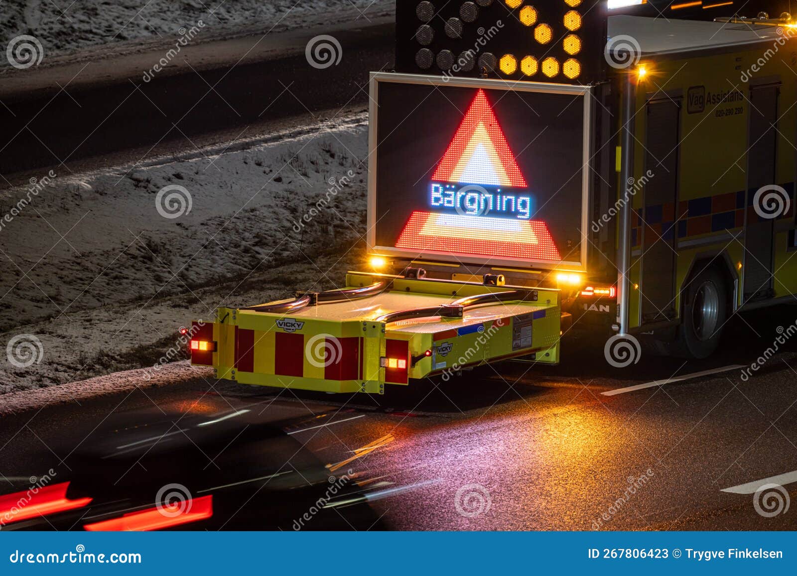 Road Safety Vehicle Deployed at a Car Accident.. Editorial Stock Photo ...