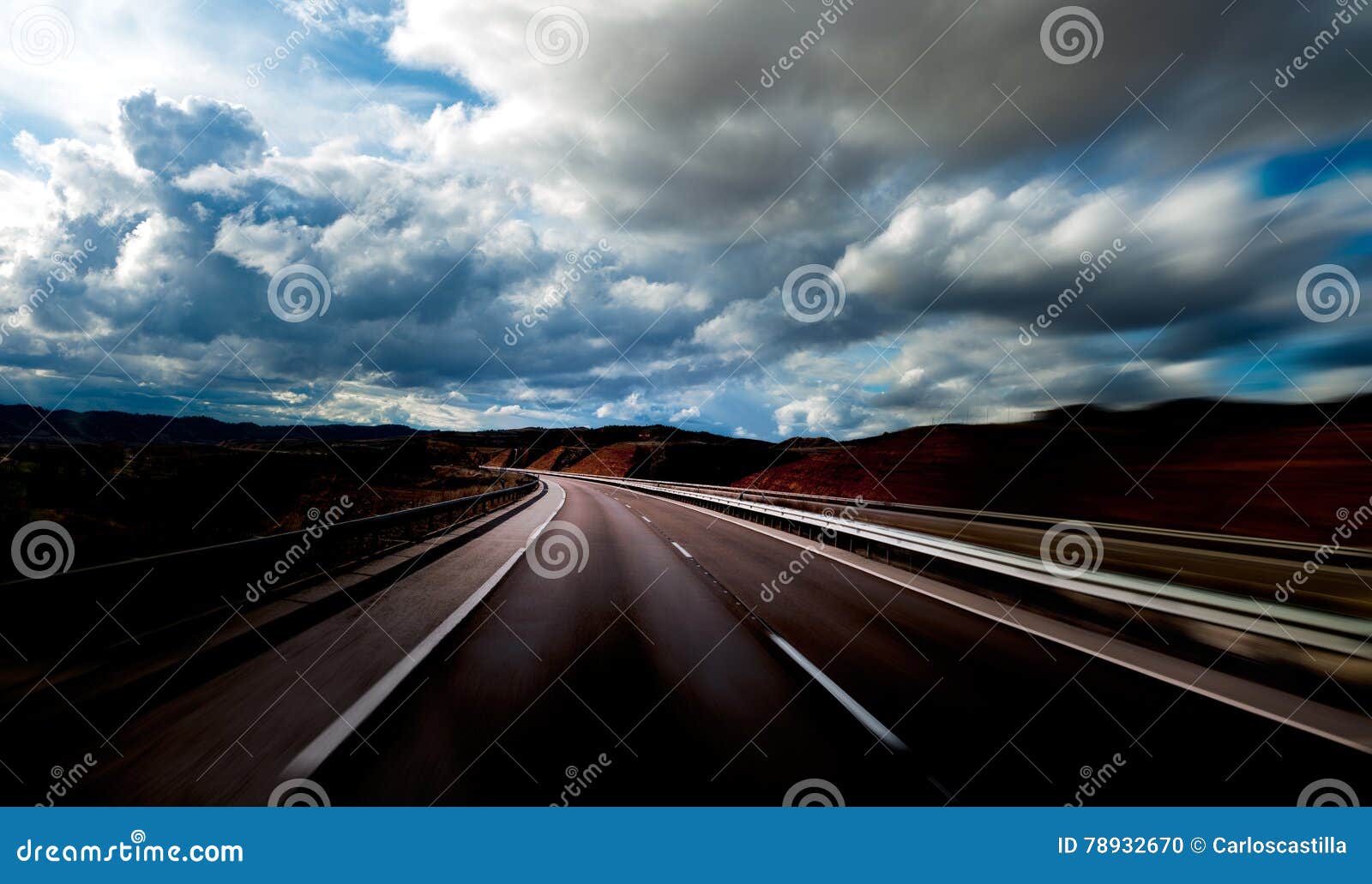 Road scenery stock photo. Image of cloud, scenery, clouds - 78932670