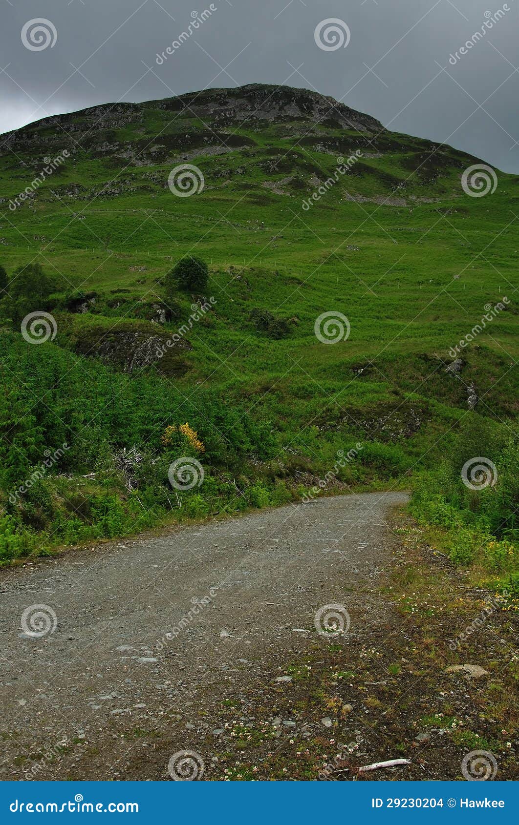 Road into the Scottish Highlands in St. Fillans Stock Photo - Image of ...