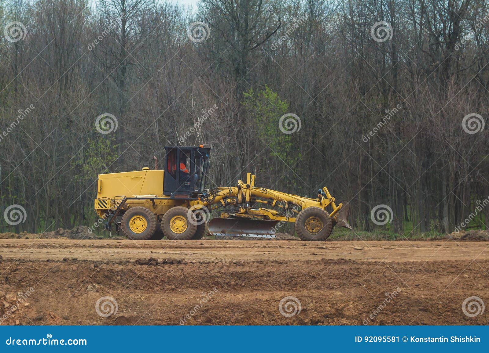 Road Scraper - Grader - Highway Construction - Asphalt Loader Stock ...
