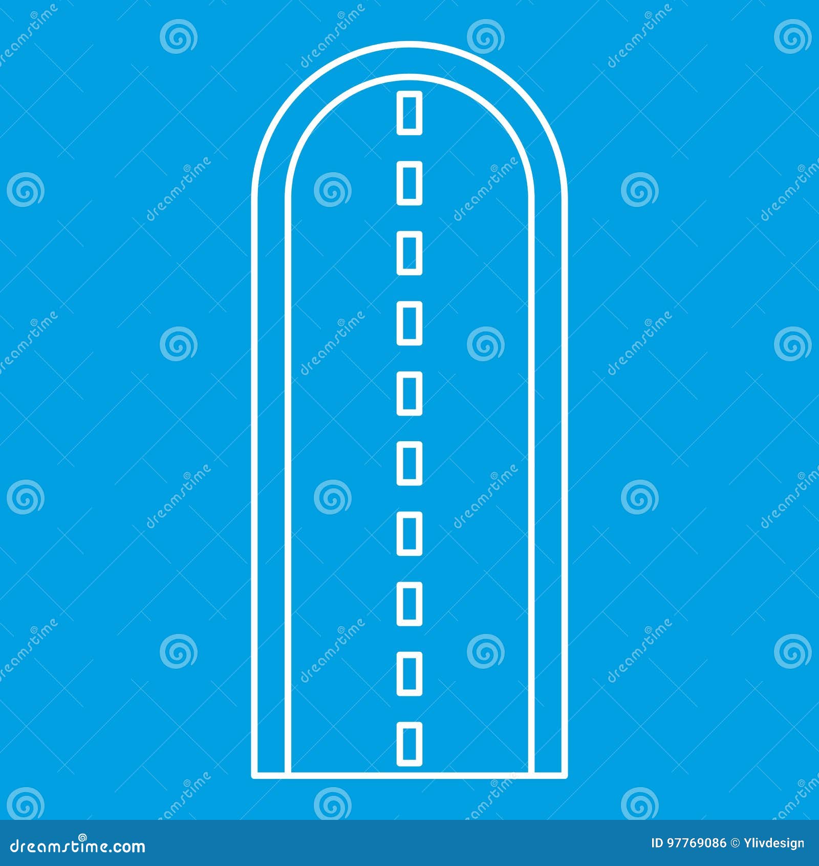 Road Section Icon Outline Style Stock Illustrations – 6 Road Section ...