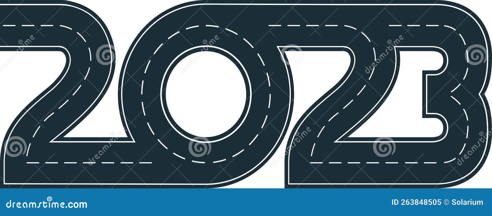 2023 year stock vector. Illustration of font, isolated - 263848505