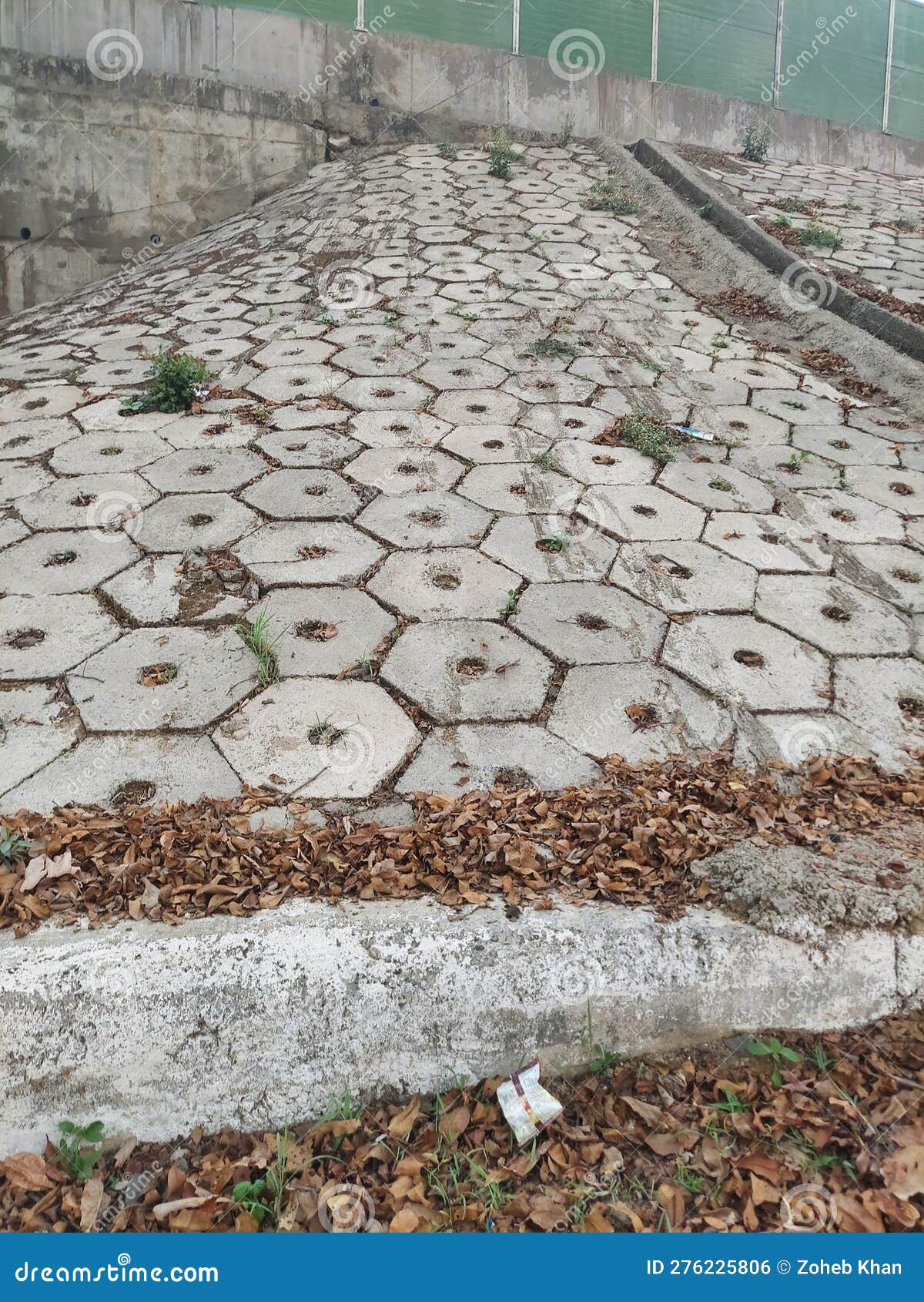 Road Side blocks stock photo. Image of pattern, stonewall - 276225806