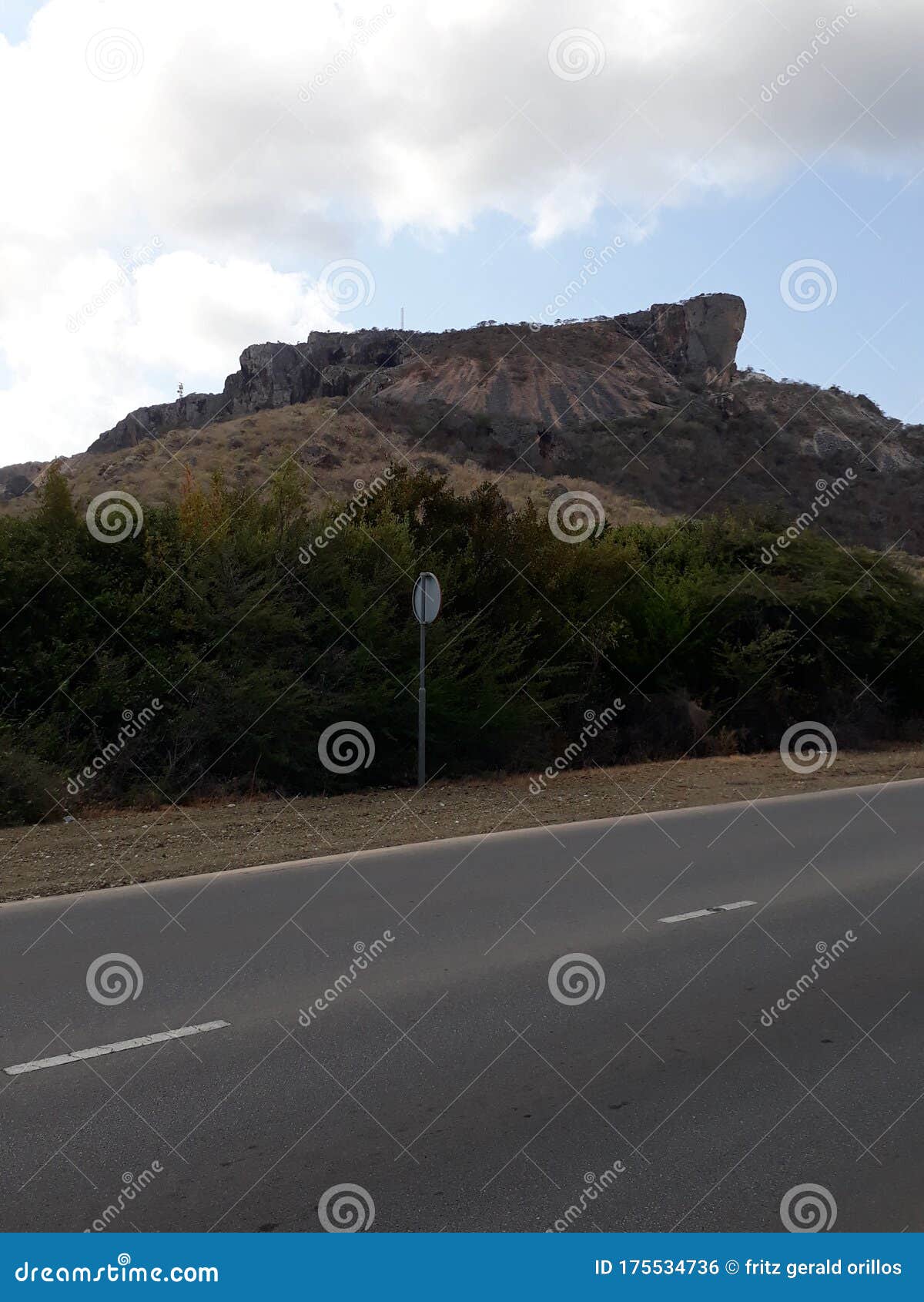 Road Side Hills Mountain Long Road Stock Photo - Image of mountain ...
