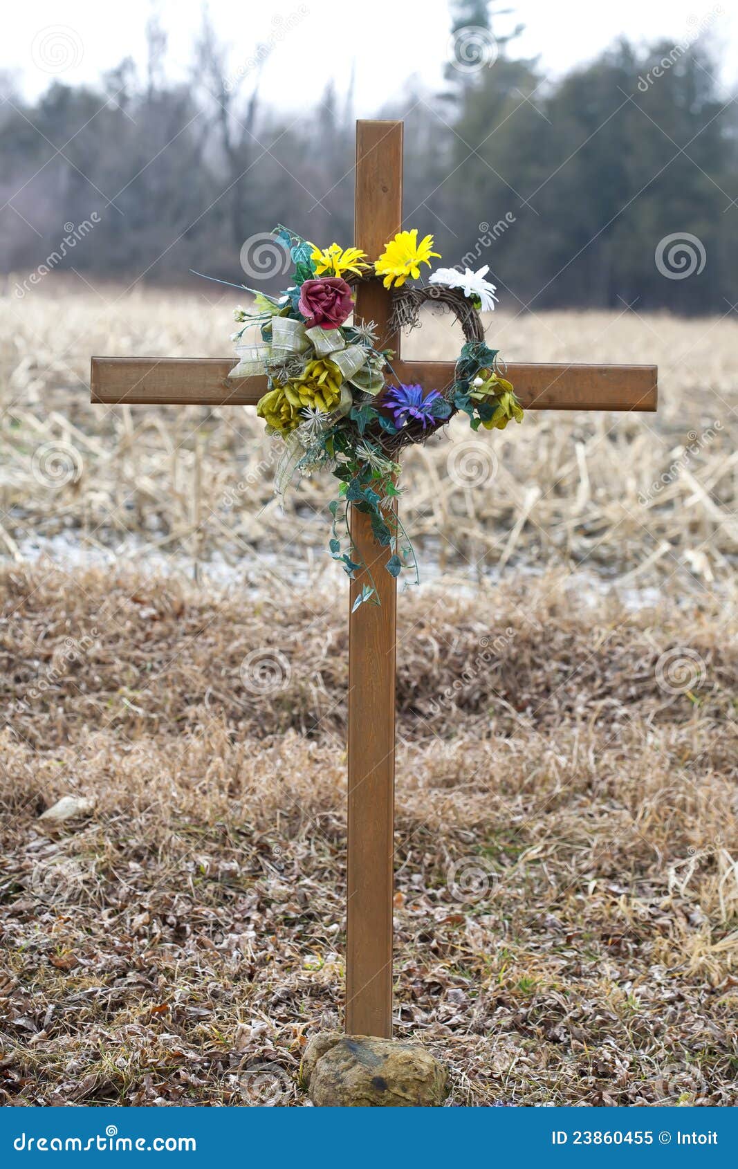 Road Side Memorial stock image. Image of remember, deceased - 23860455