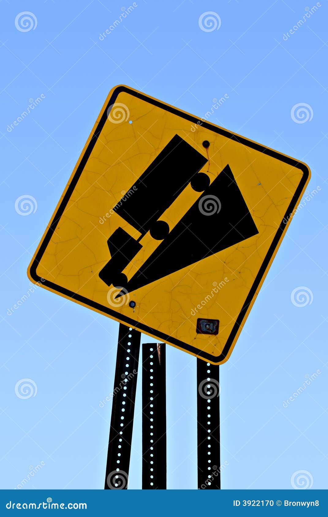 Road sign stock photo. Image of truck, roadside, road - 3922170
