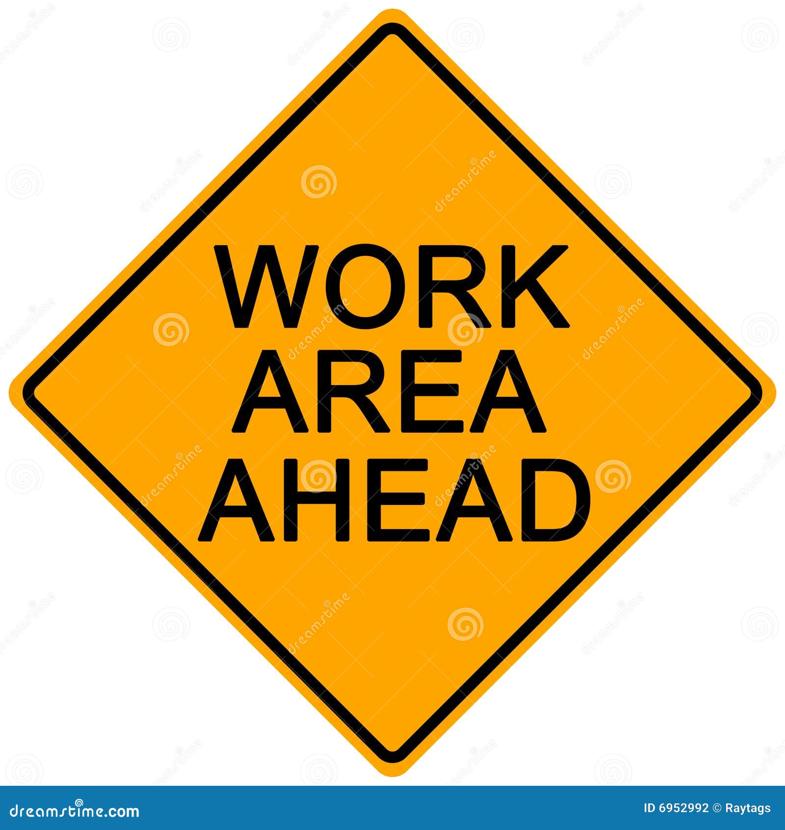 Road Sign stock illustration. Illustration of orange, losange - 6952992