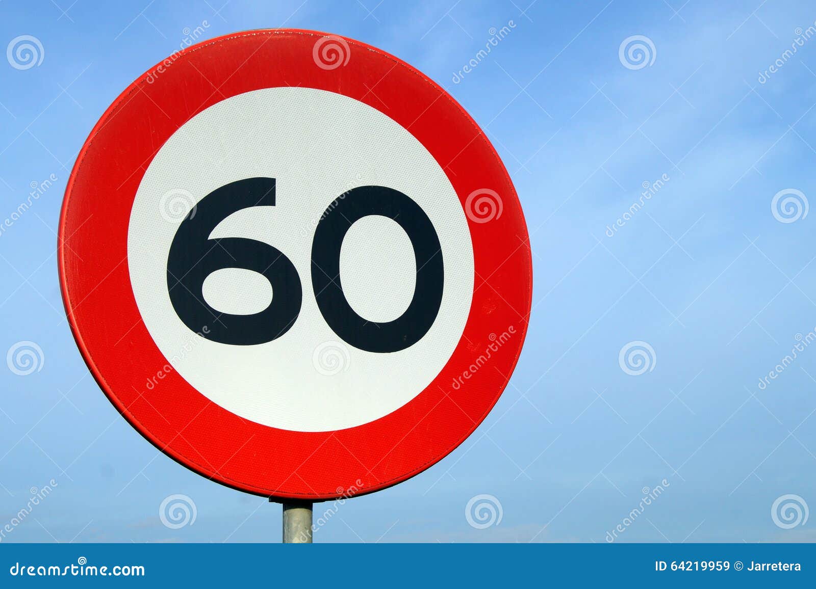 Only 60 Road Sign - Age of Sixty Stock Image - Image of limit, number ...