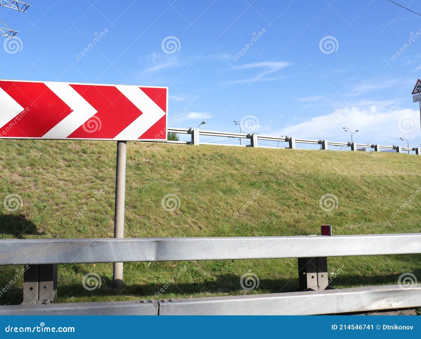 Road Sign Arrow Concept. Red Color and Road Stock Image - Image of ...