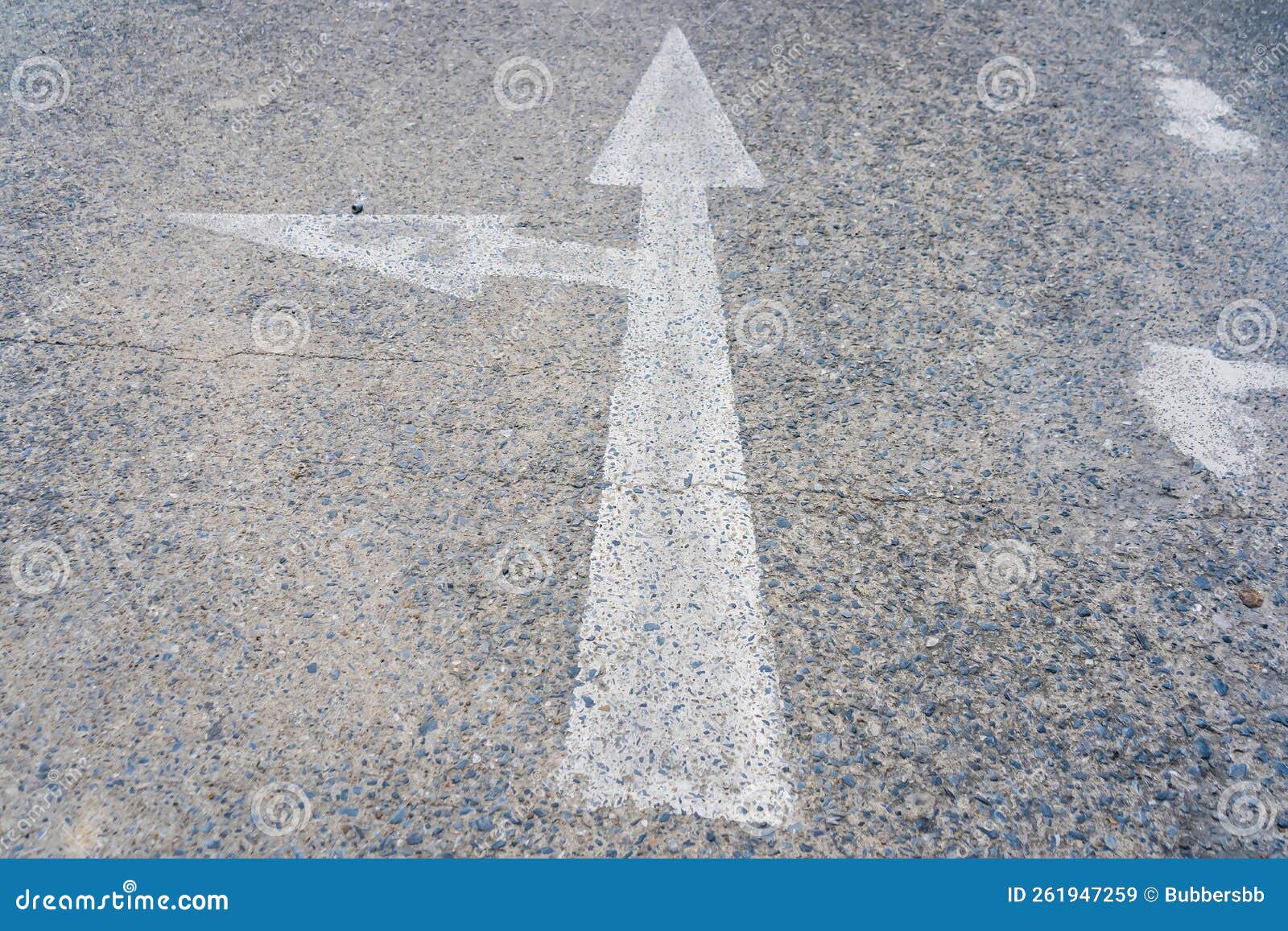 Road Sign on Asphalt Surface Stock Image - Image of direction, outdoors ...