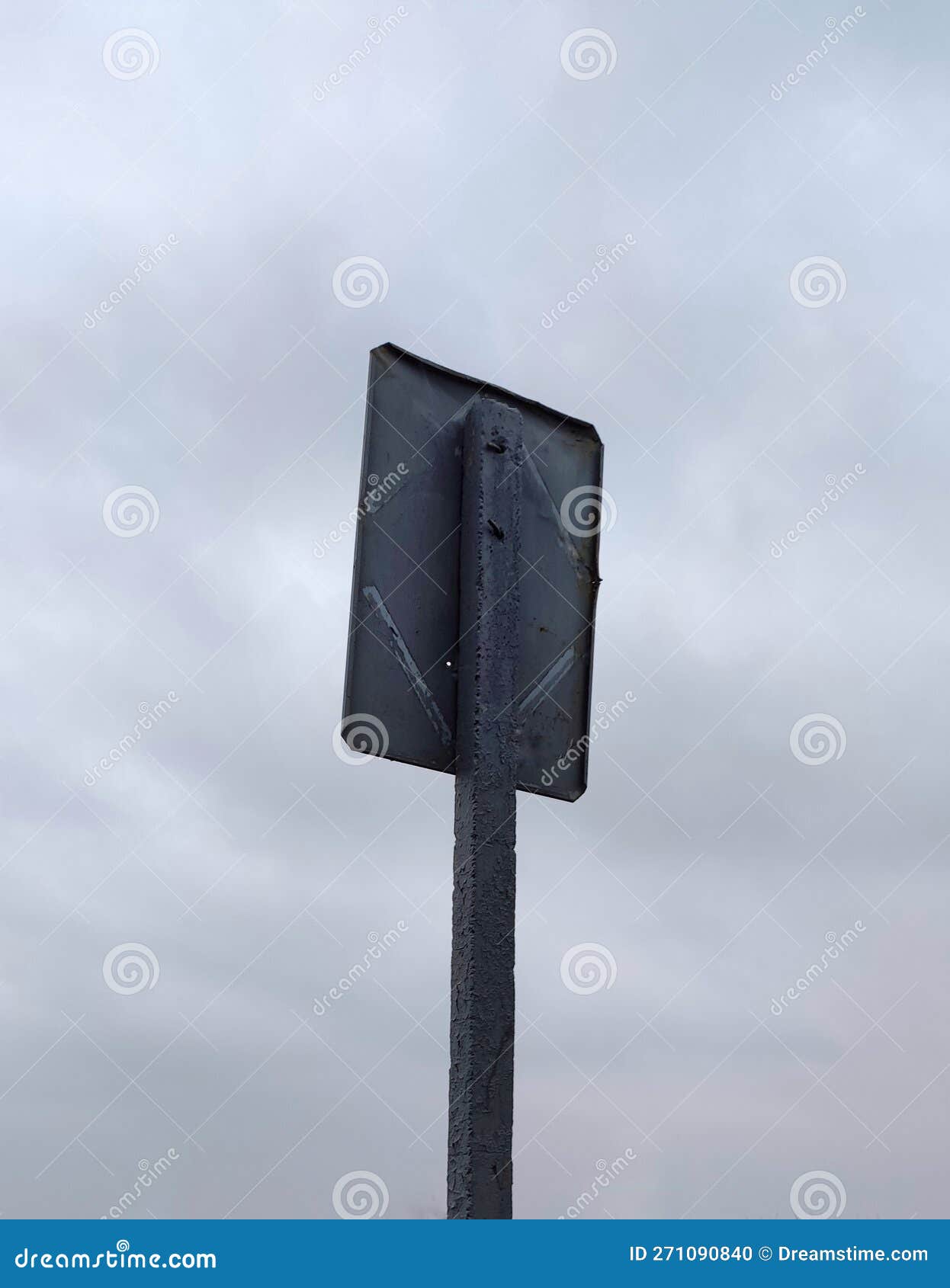 Road Sign on the Background of the Sky Stock Photo - Image of blue ...