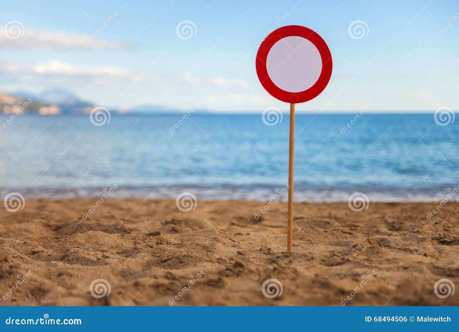 Road sign beach stock photo. Image of outdoor, pole, traffic - 68494506