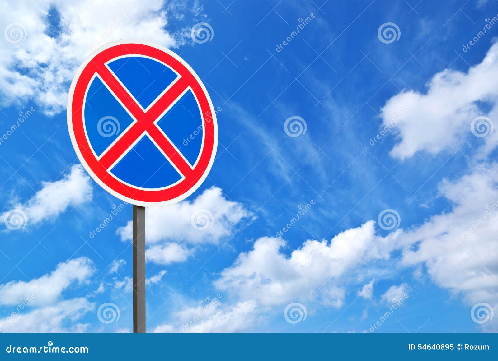 Road sign and blue sky stock image. Image of clear, octagon - 54640895