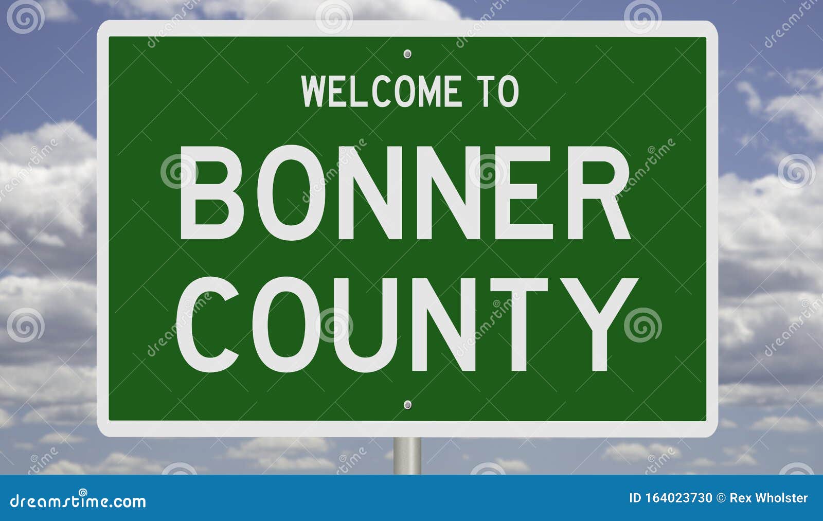 Road Sign For Bonner County Stock Photography | CartoonDealer.com ...