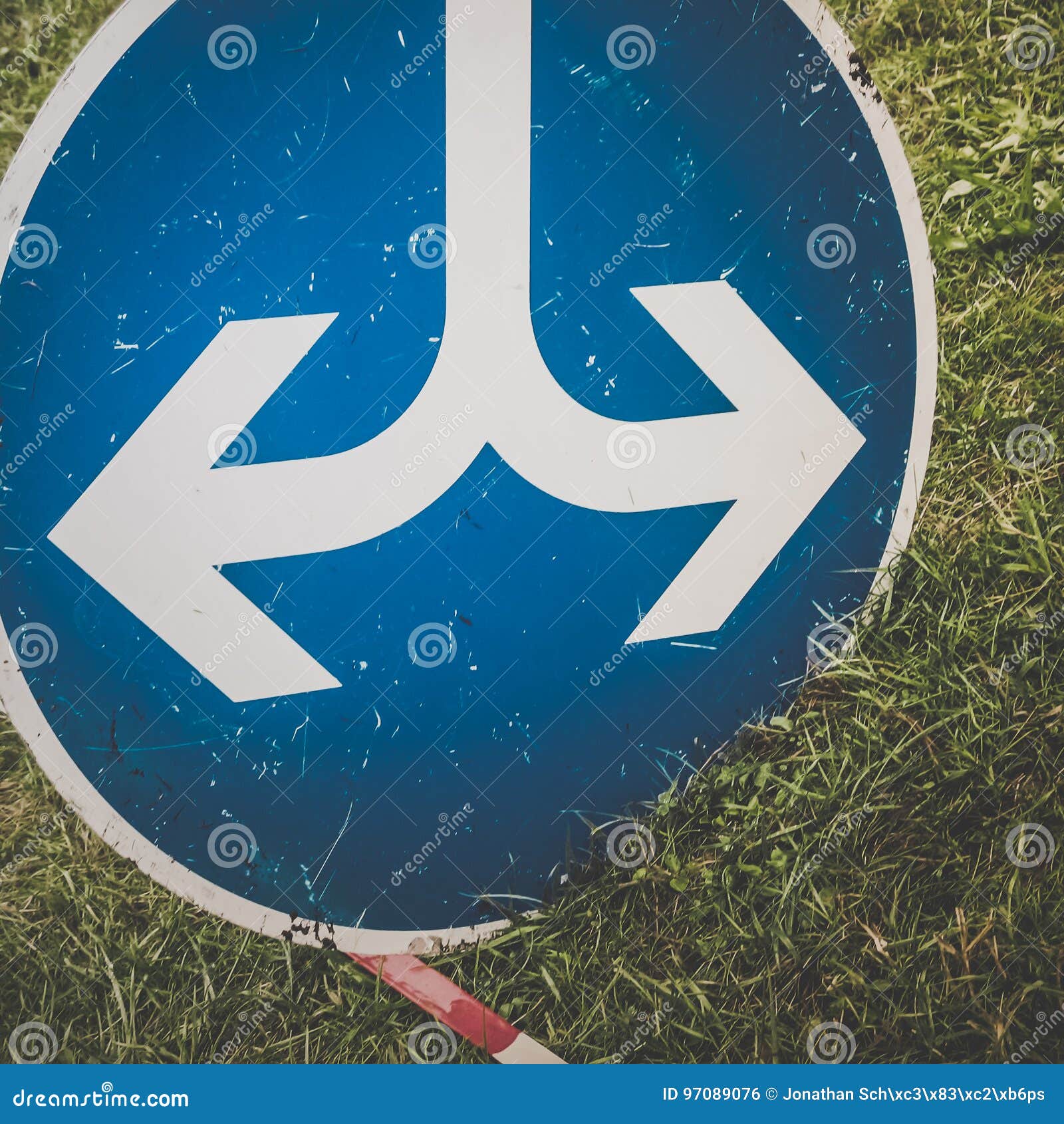 Road sign both directions stock photo. Image of conclude - 97089076