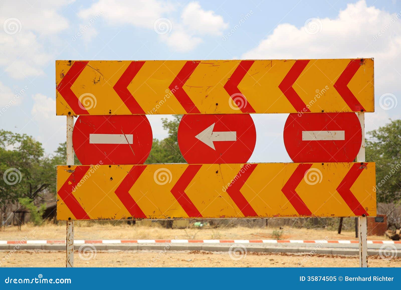 Road Sign stock image. Image of slow, highway, botswana - 35874505