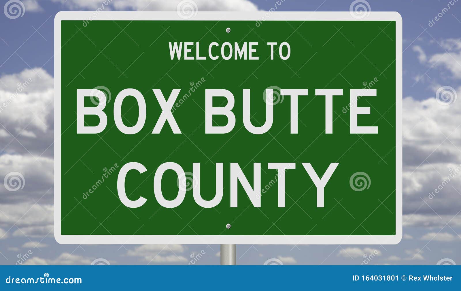 Map Of Box Butte County In Nebraska State On White Background. Single ...