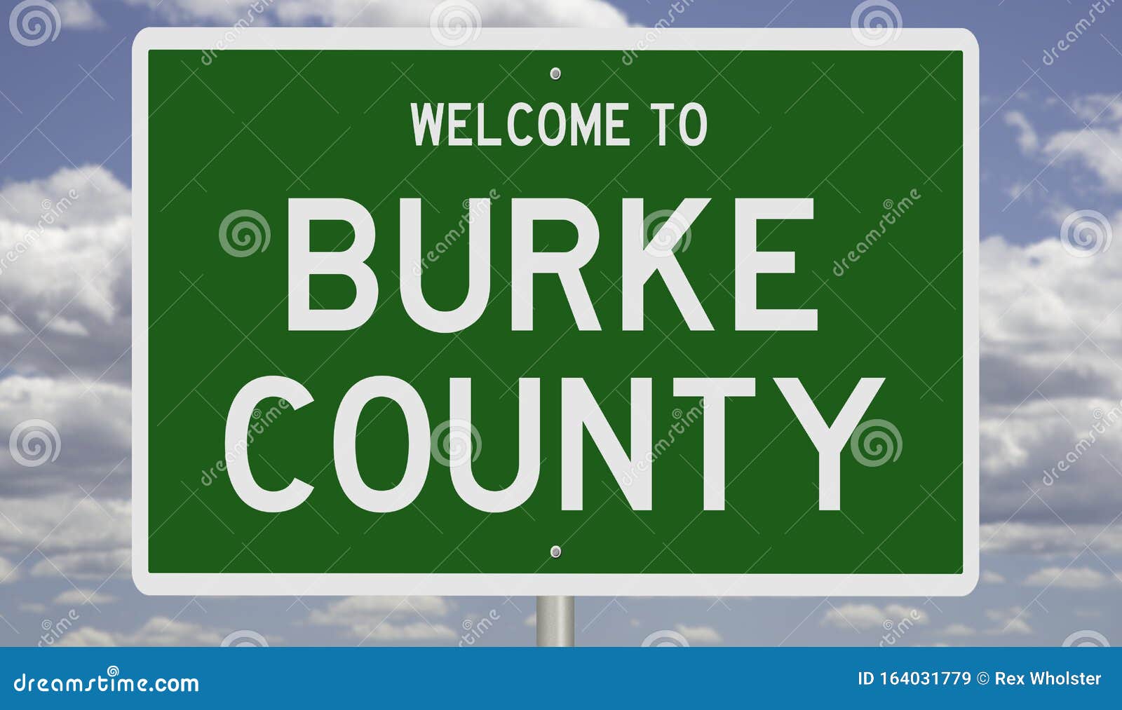 Map Of Burke County In North Dakota State On White Background. Single ...