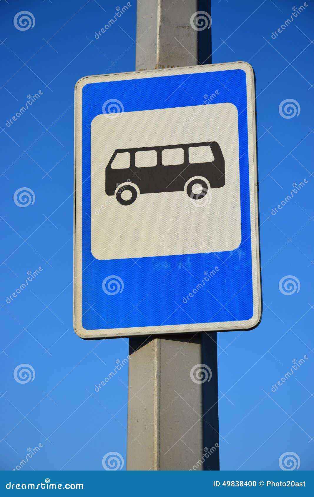 Road Sign BUS STOP Stock Photo - Image: 49838400