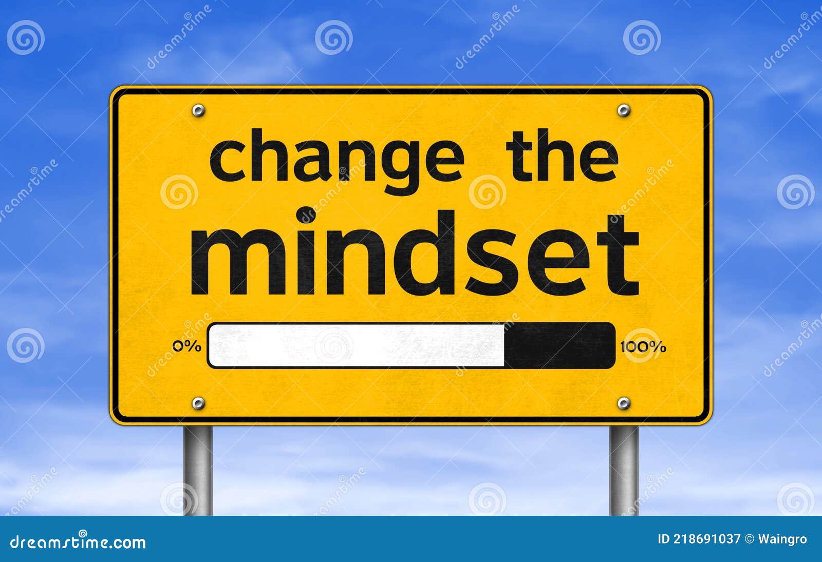 Change the mindset stock image. Image of encouragement - 218691037