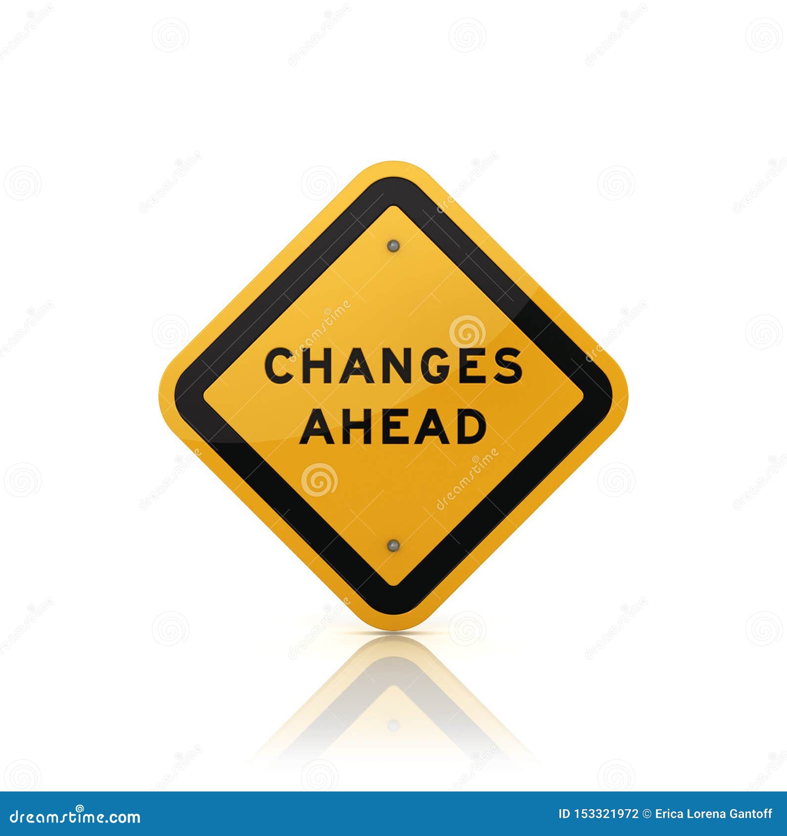 Road Sign With CHANGES AHEAD Words Stock Photo | CartoonDealer.com ...