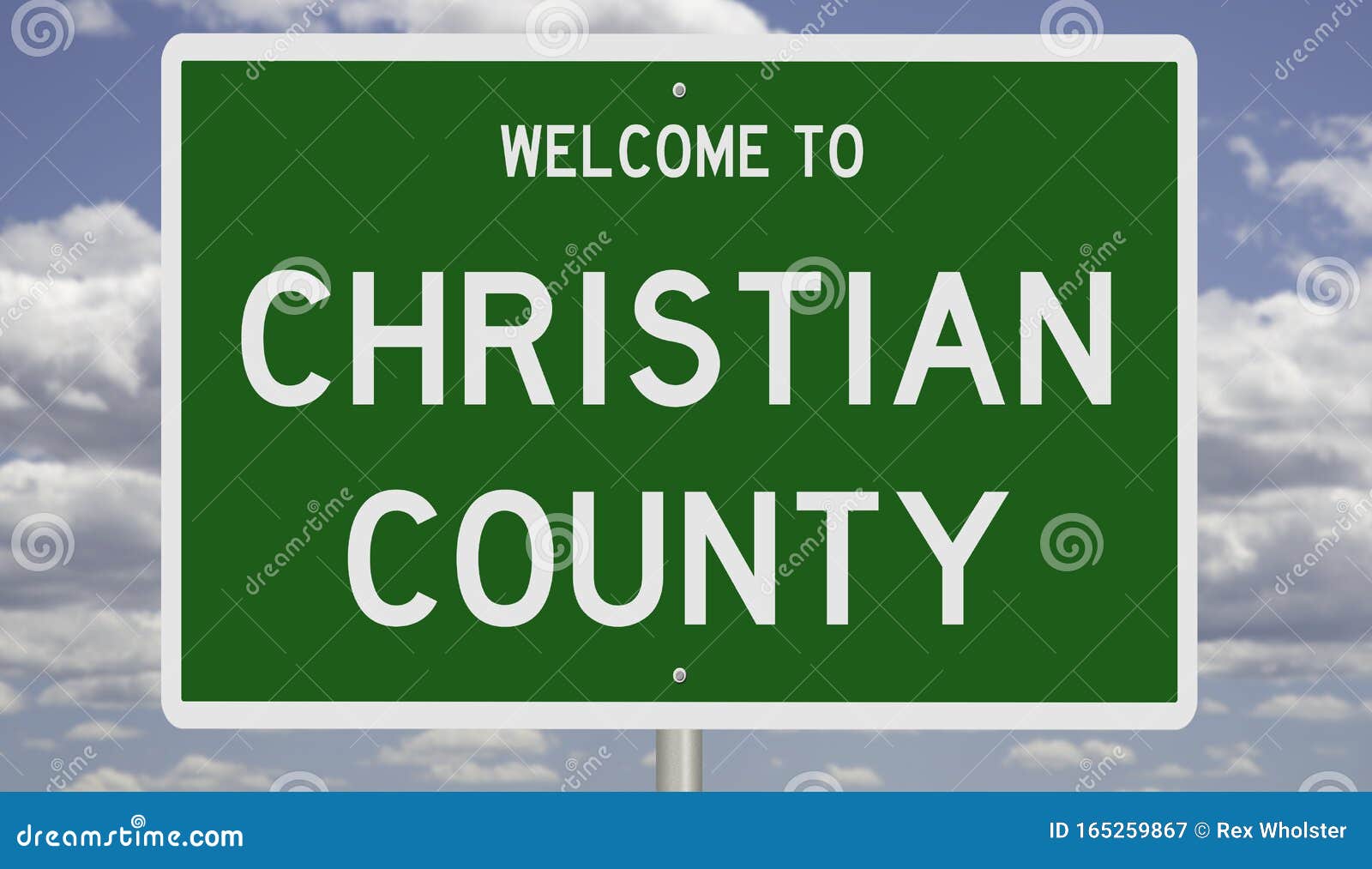 Road Sign for Christian County Stock Image - Image of graphic, america ...