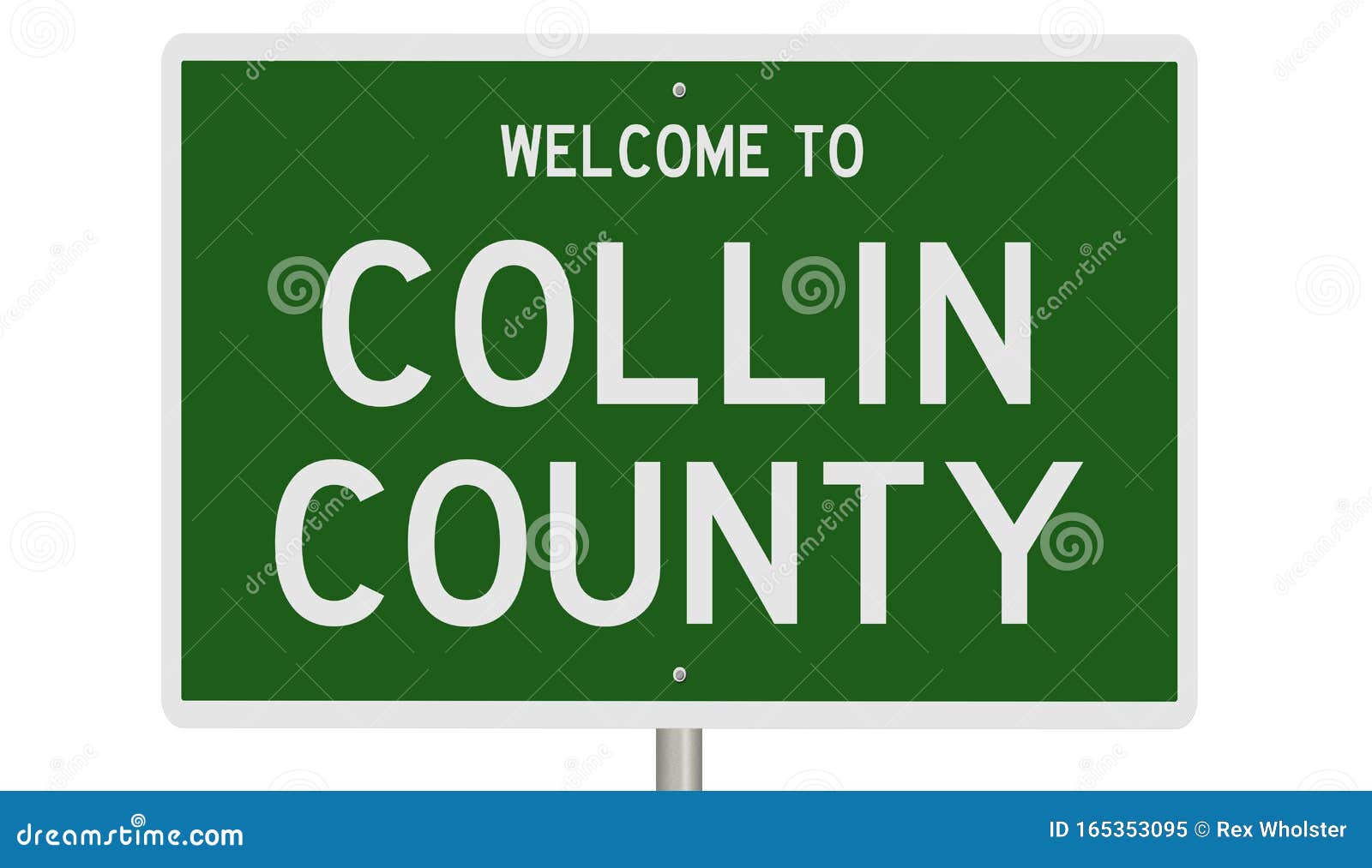 Road Sign for Collin County Stock Illustration - Illustration of ...