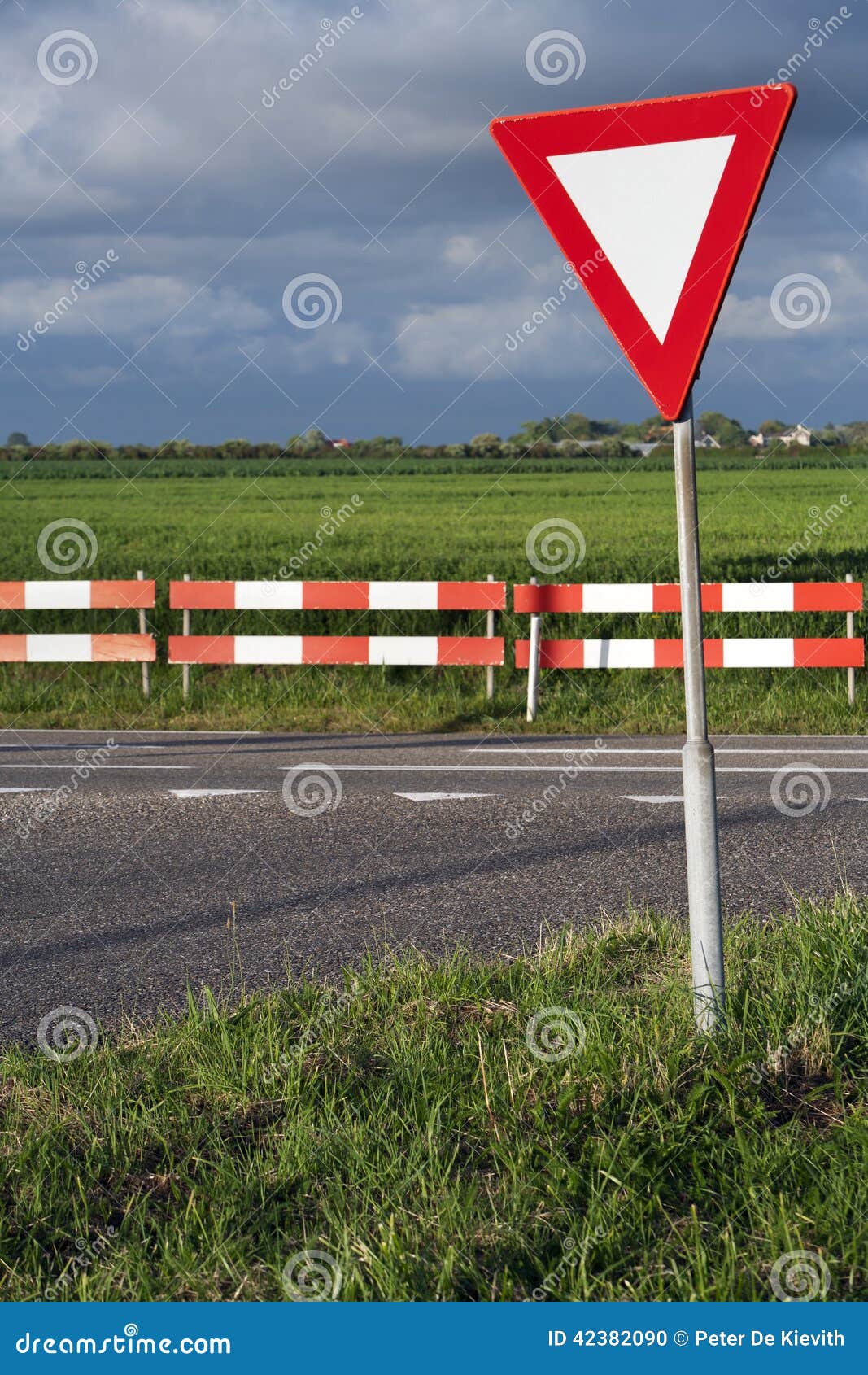 Road sign stock photo. Image of intersection, yield, danger - 42382090