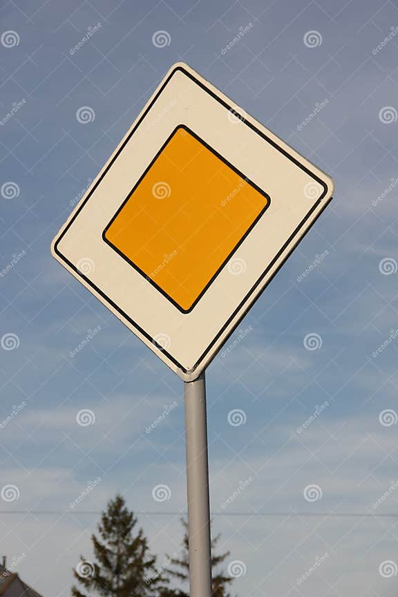 Road sign stock photo. Image of rhombus, road, signs - 82100828